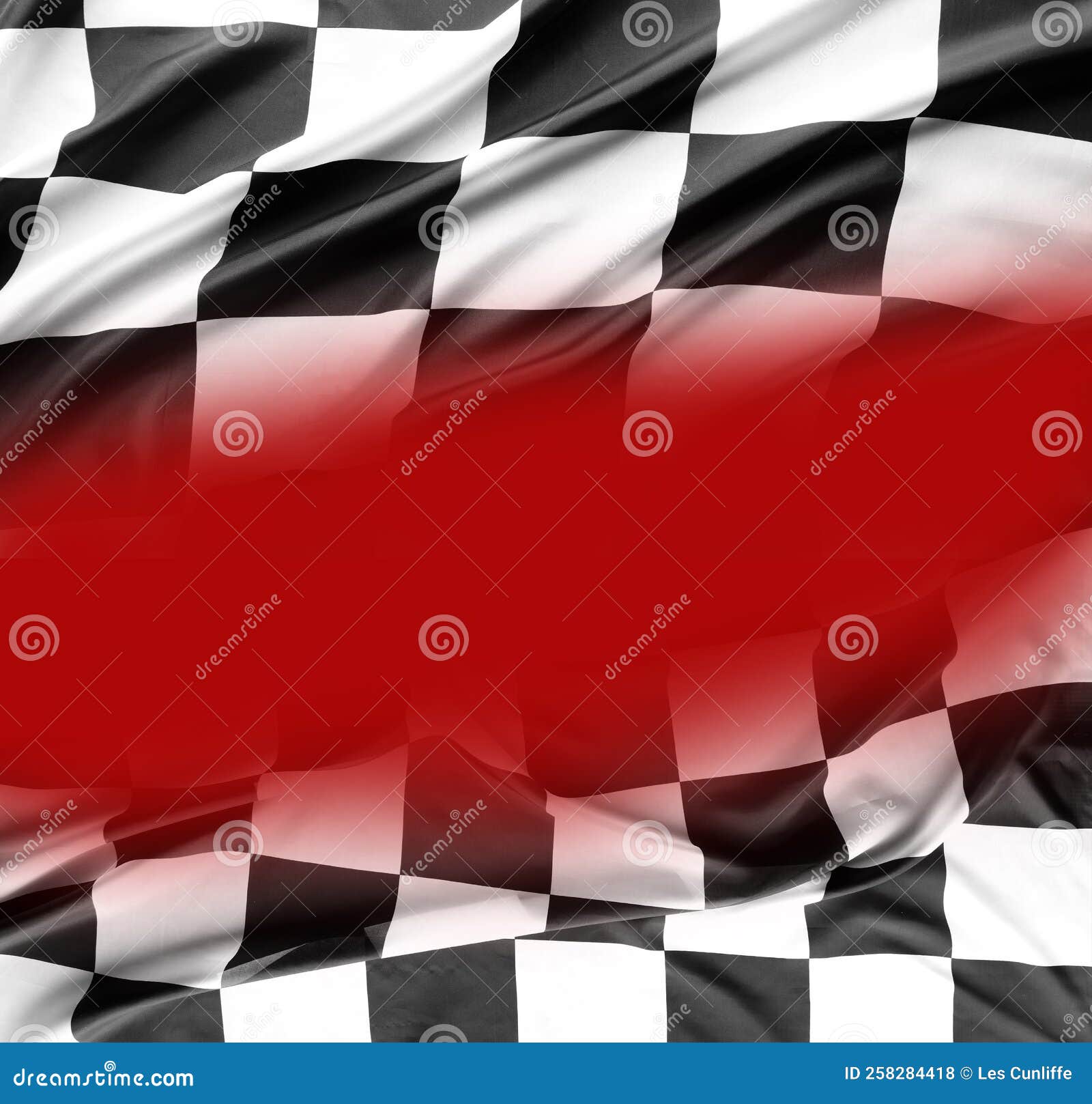 Checkered flag on red stock photo. Image of spacequot - 258284418