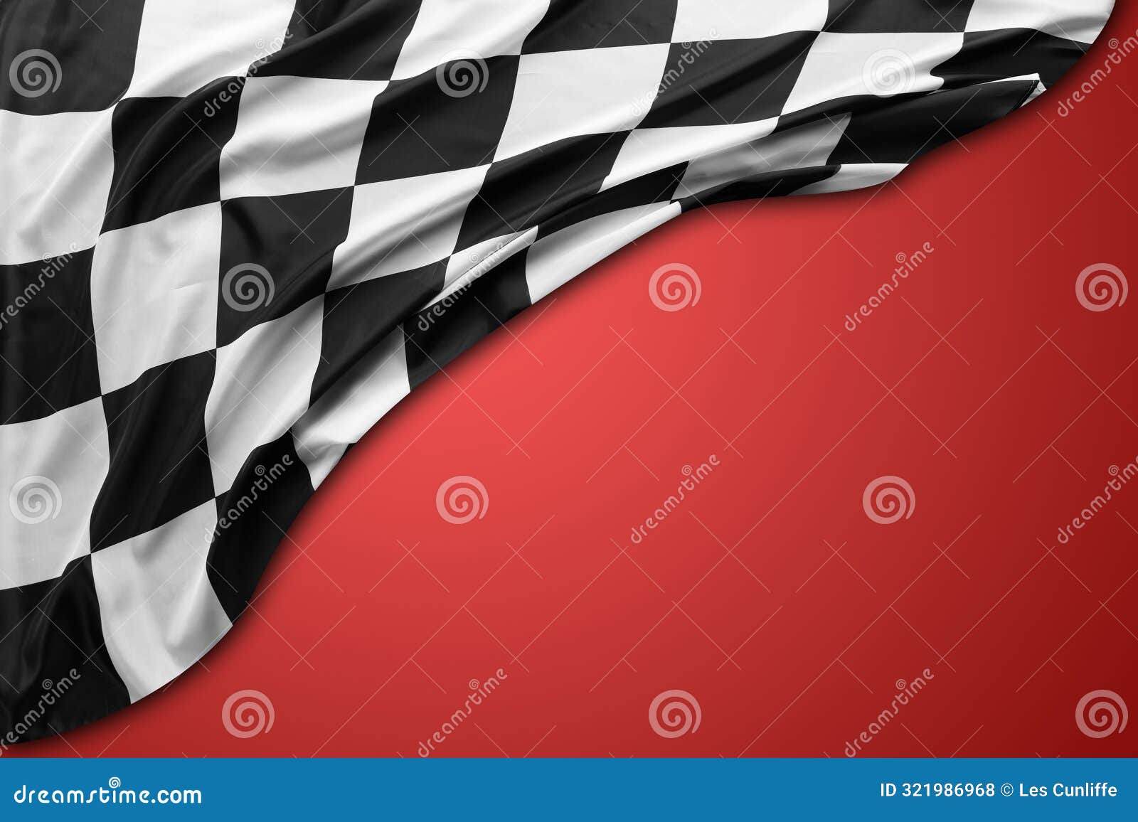 Checkered flag on red stock photo. Image of checkered - 321986968