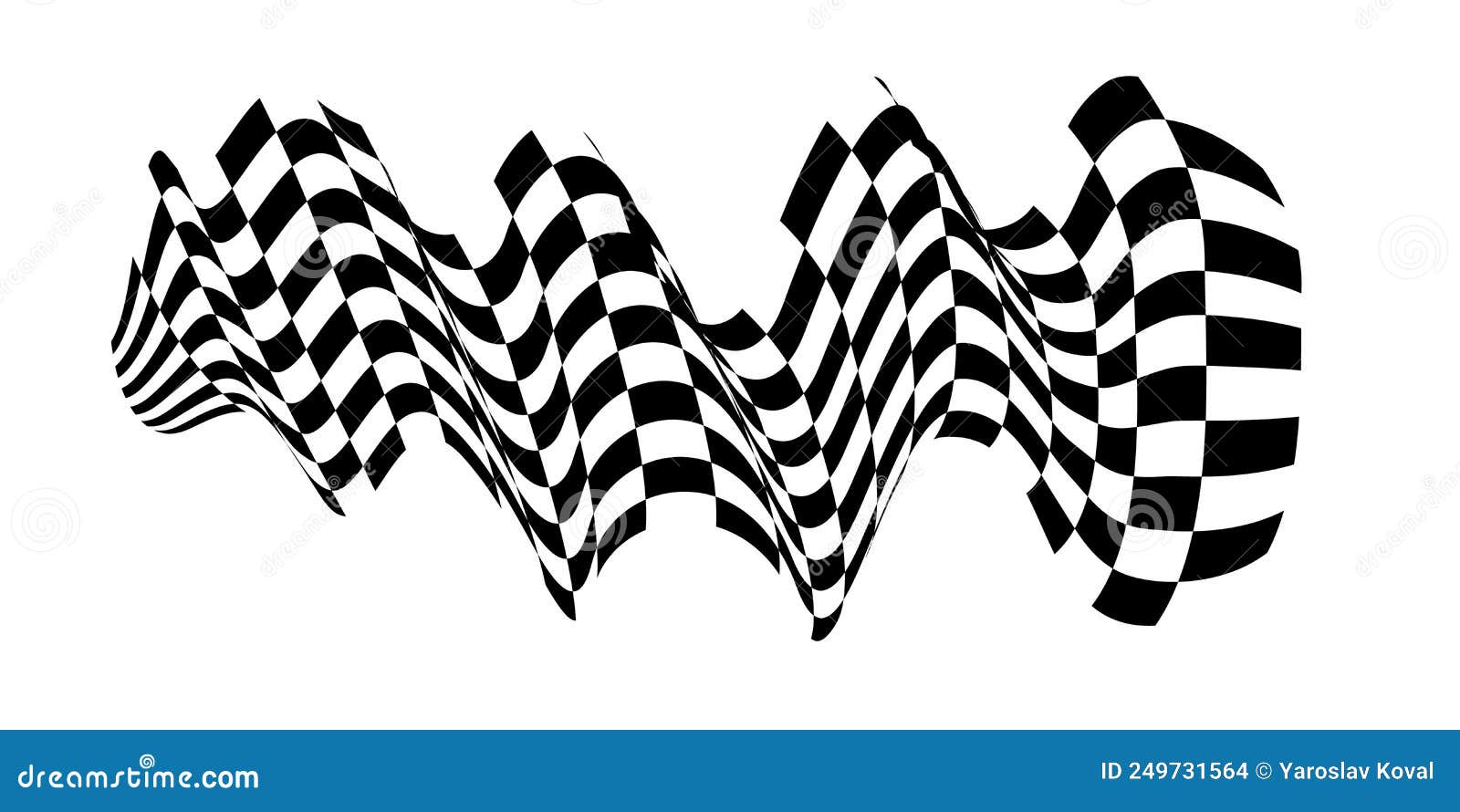 Checkered Flag. Signaling on the Race Track Stock Vector - Illustration ...