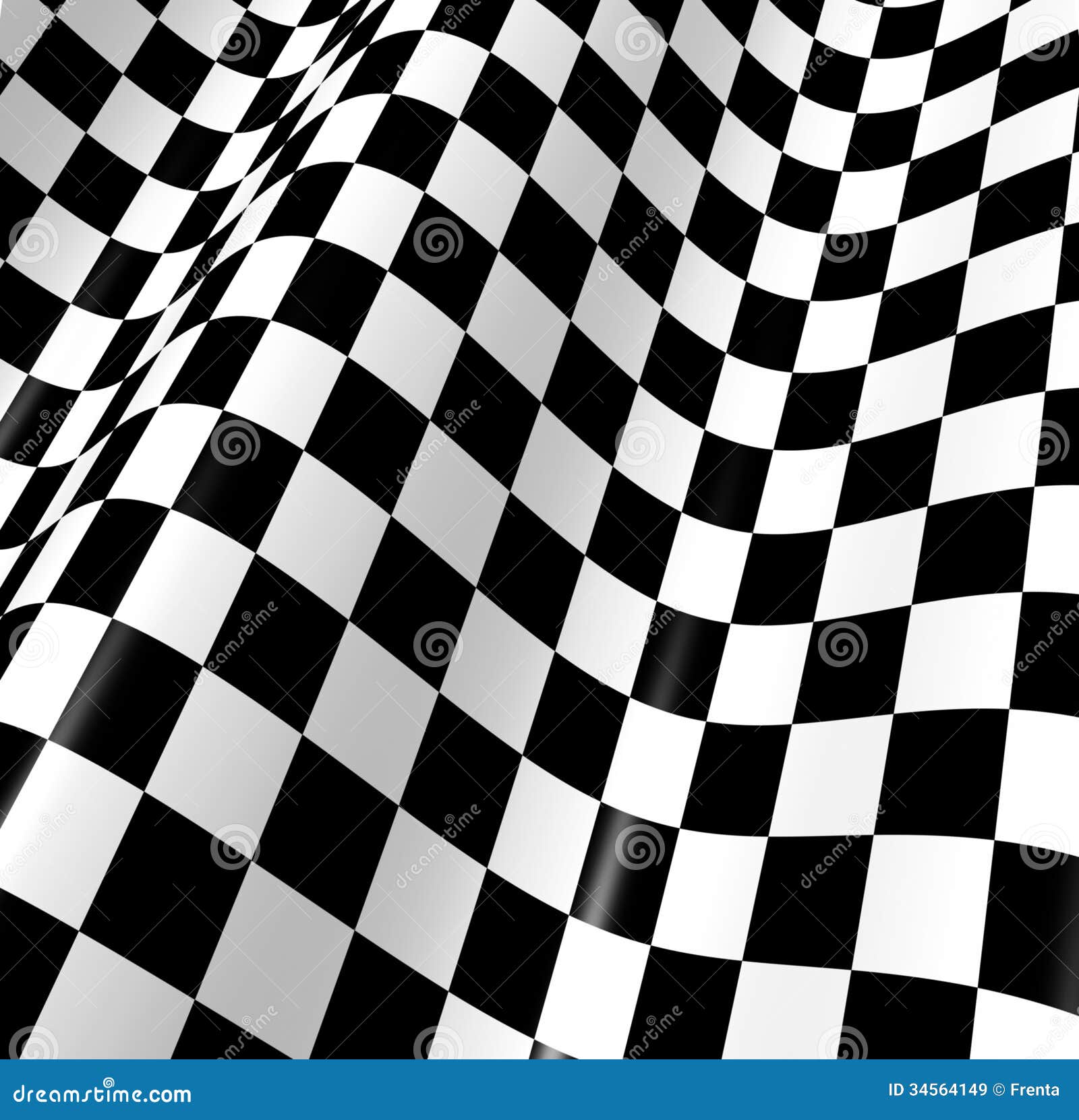 Checkered flag stock illustration. Illustration of checker - 34564149