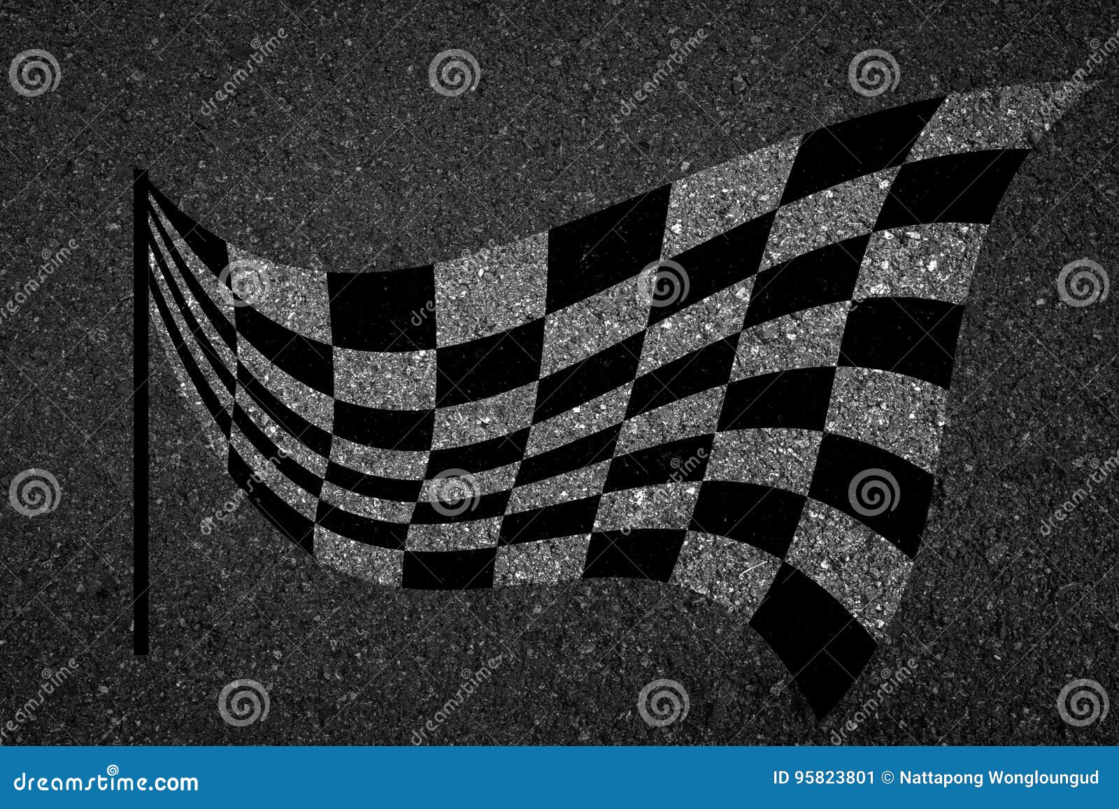 Checkered Flag, Sports Race Symbol. Stock Image - Image of pattern ...