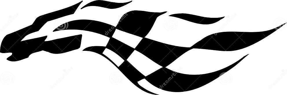 Checkered Flag - Symbol Racing Stock Vector - Illustration of engine ...