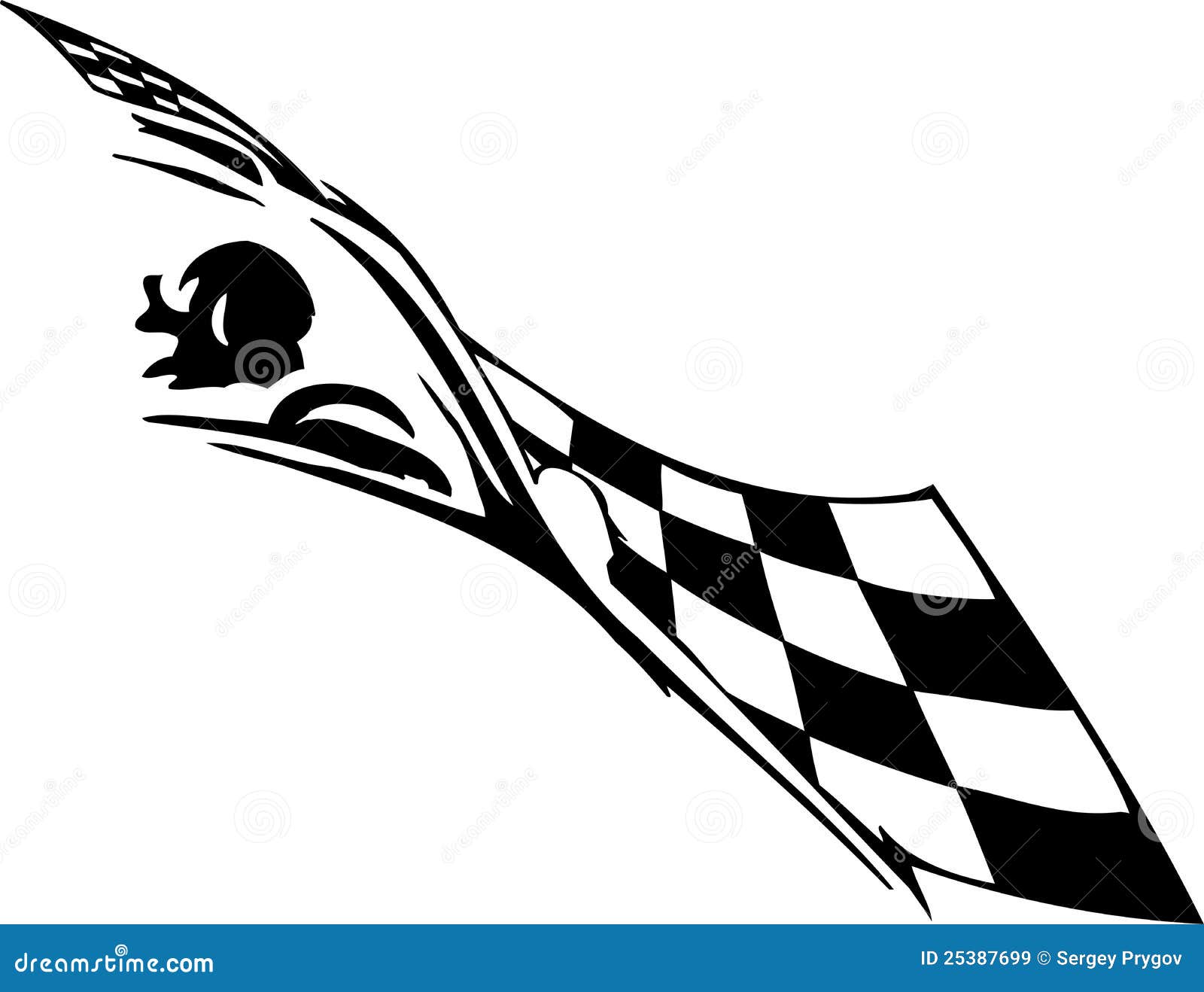 Checkered Flag - Symbol Racing Stock Vector - Illustration of fire ...