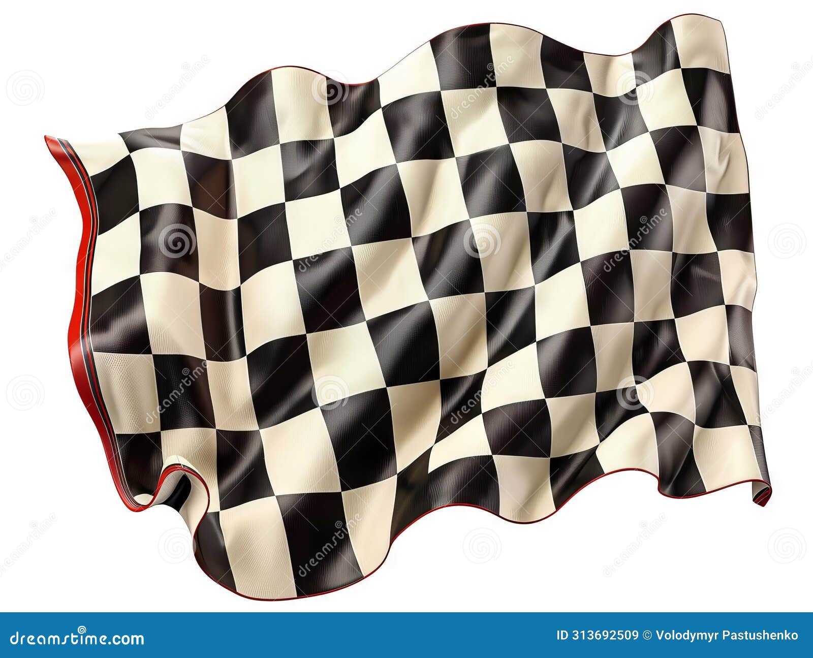 A Checkered Flag Waving in the Wind Stock Image - Image of pattern ...