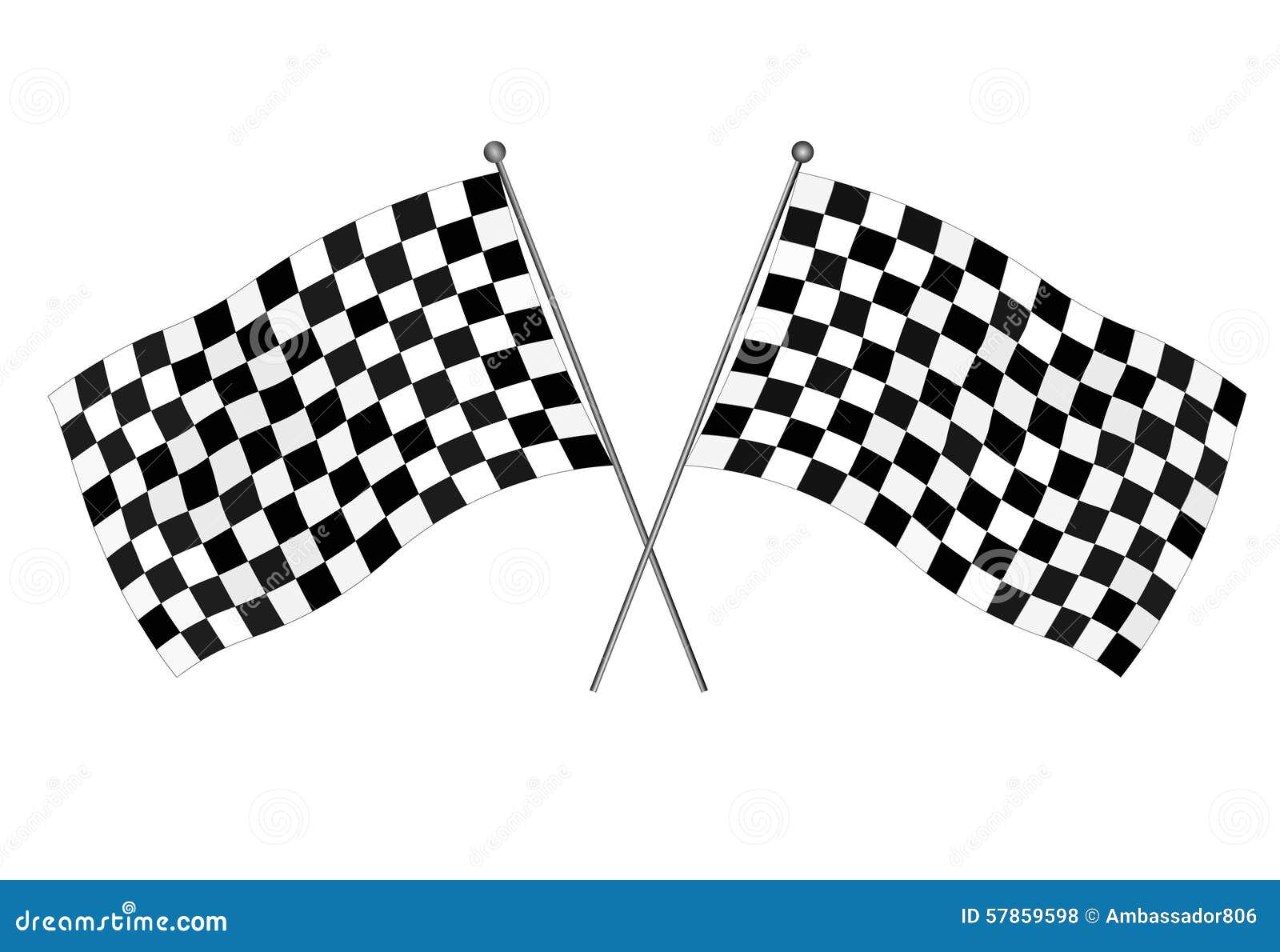 Checkered flags stock vector. Illustration of speed, sports - 57859598