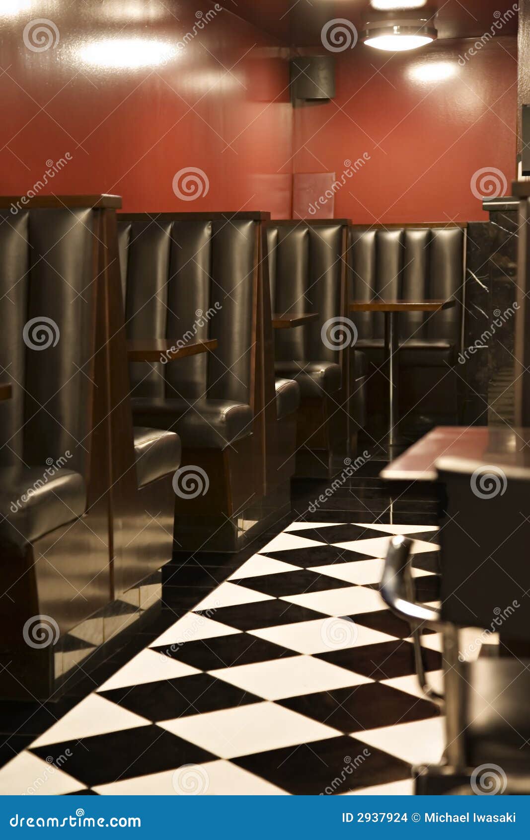 Checkered floor restaurant stock photo. Image of cooking - 2937924