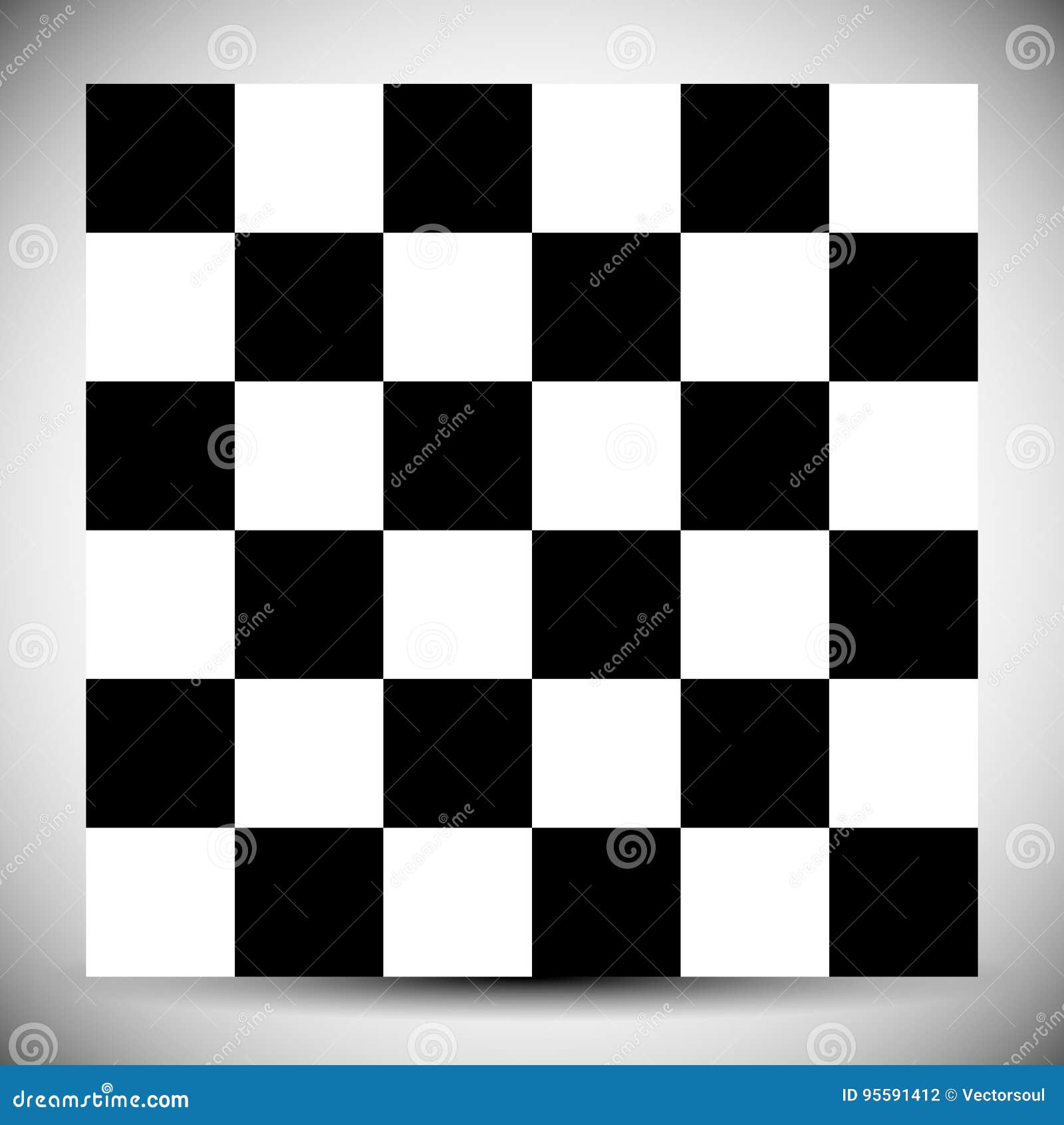 Checkered Geometric Pattern. Abstract Uncolored Pattern with Squares ...