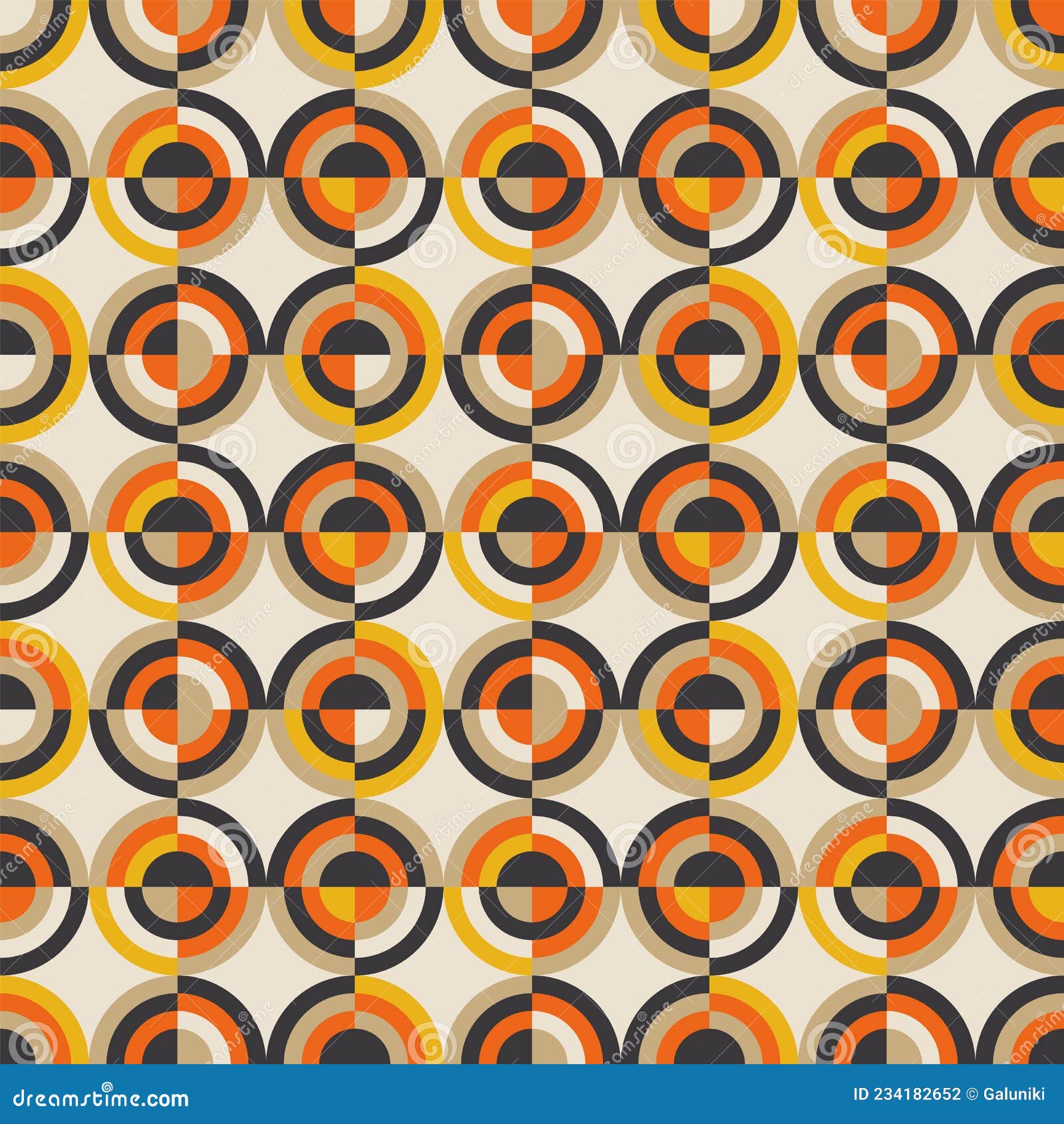 Checkered Geometry Seamless Pattern Vintage Colors Stock Vector ...