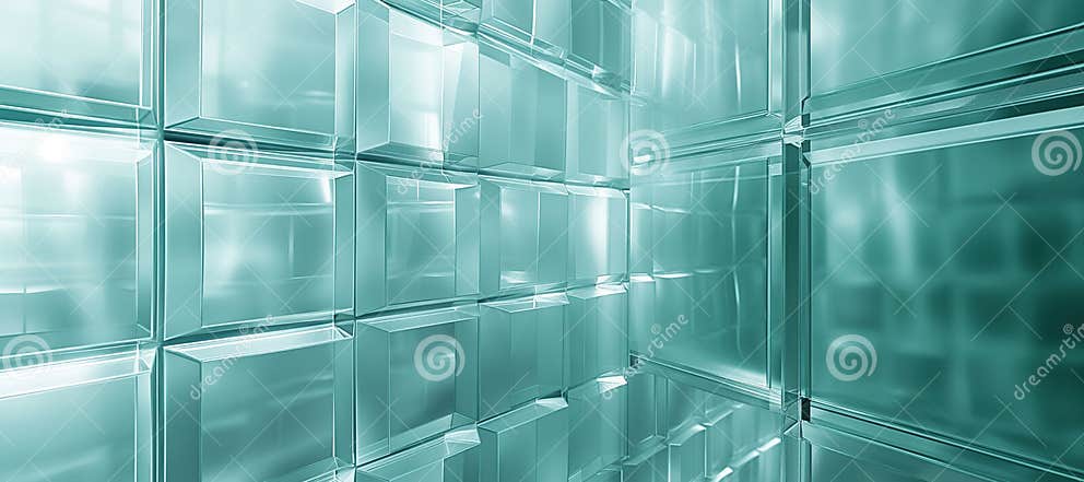 Checkered Glass Wall Background, Grid Stock Illustration - Illustration ...