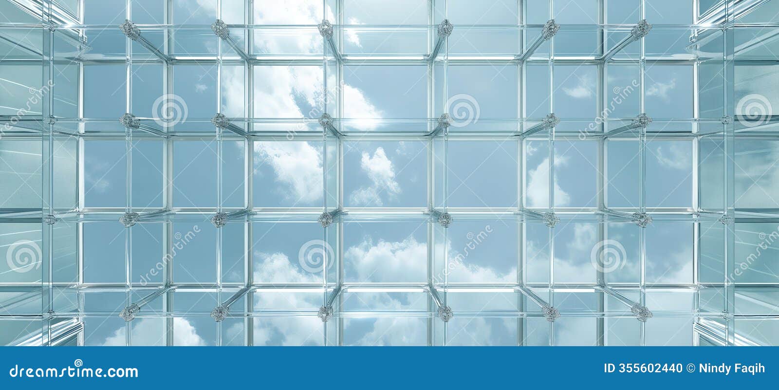 Checkered Glass Wall Background, Grid Stock Illustration - Illustration ...