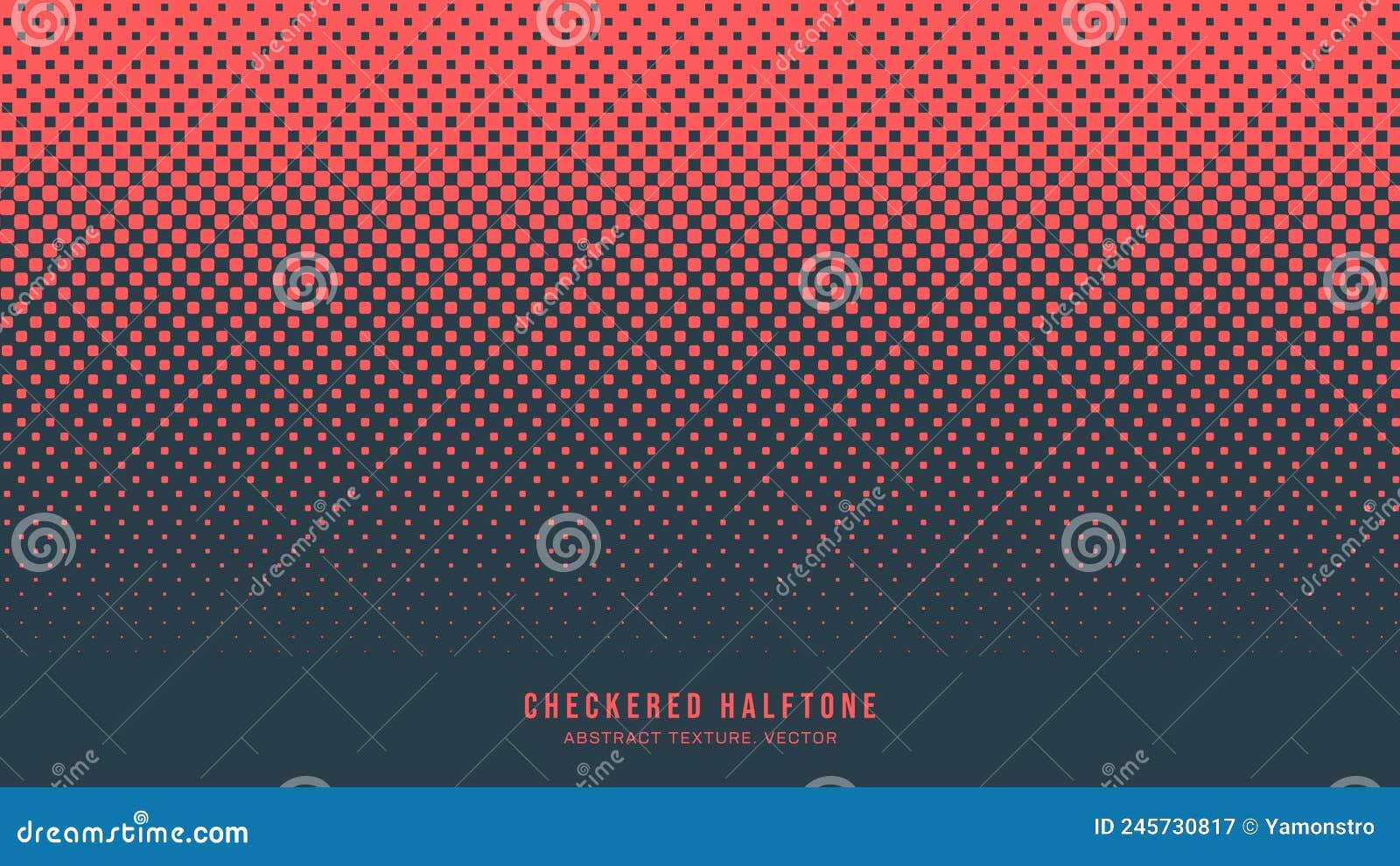Checkered Halftone Pattern Vector Rounded Square Dots Border Abstract Background Stock Vector ...