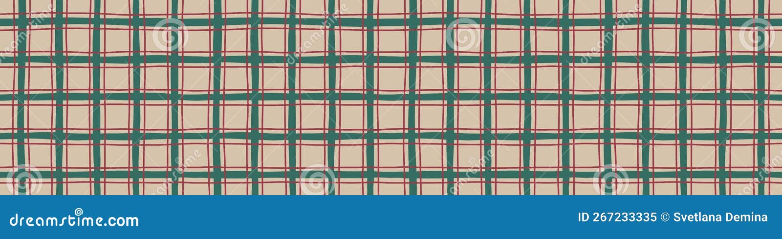 Checkered Hand Drawn Pattern With Blue Vertical Lines Intersecting ...