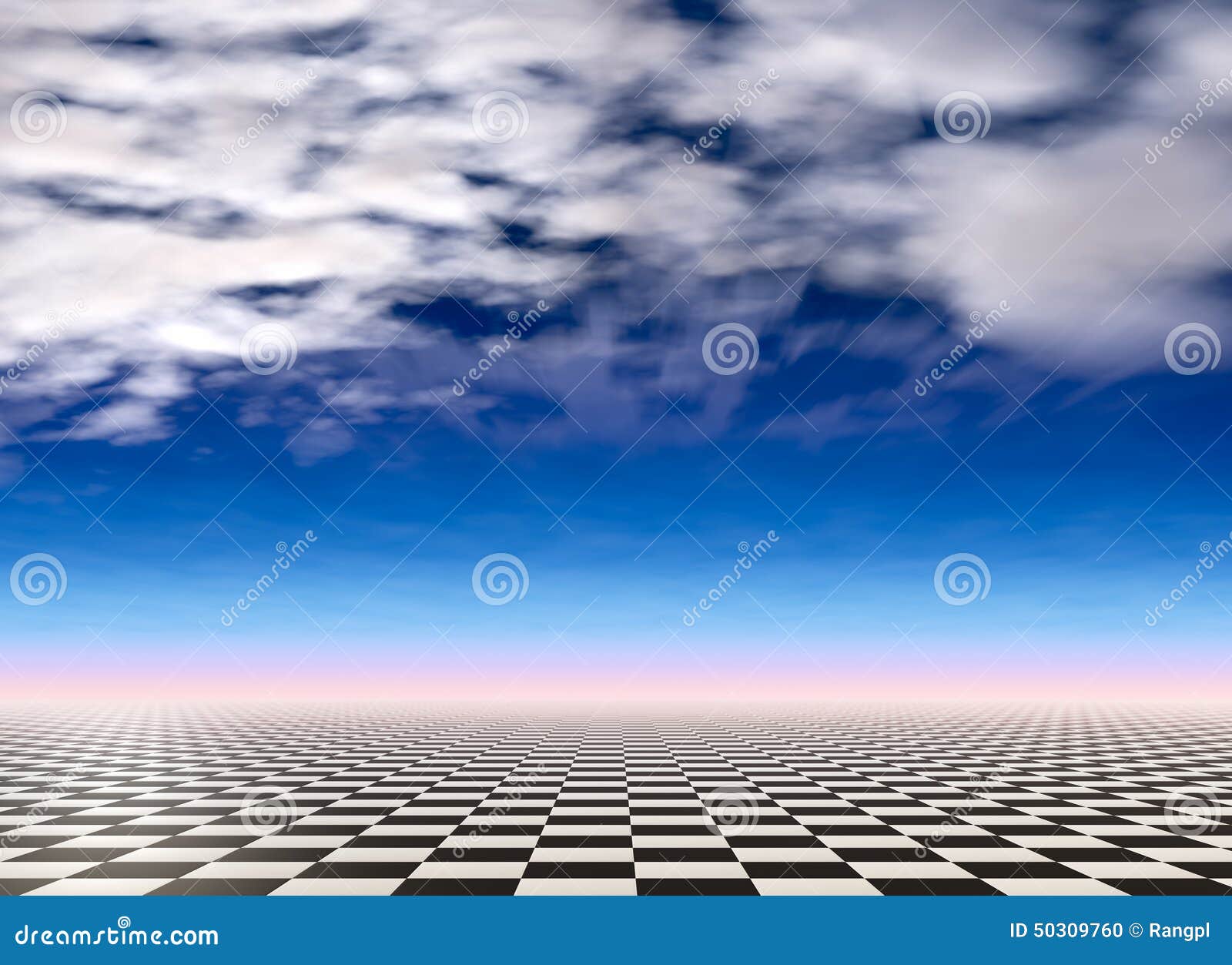 Checkered Landscape Background Stock Illustration - Illustration of ...