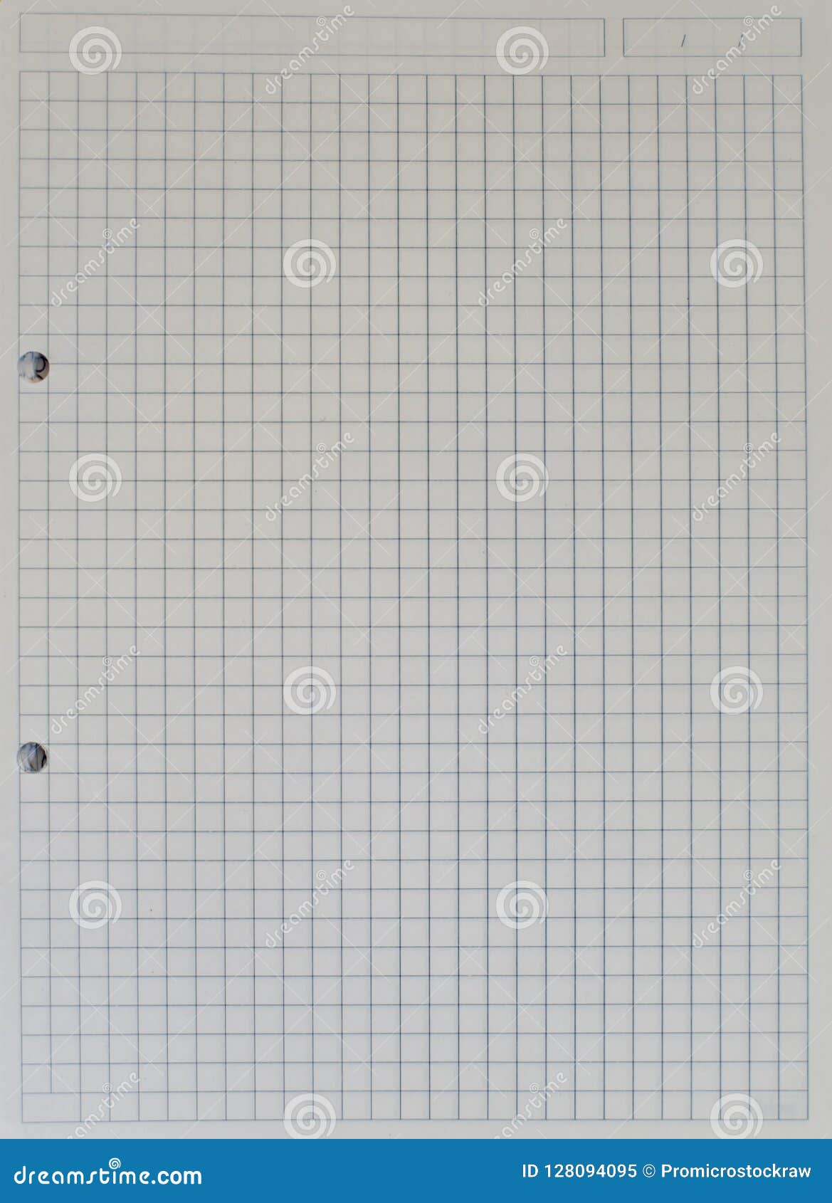 Checkered Lines on Page of Notebook Used for Notes Stock Image - Image ...