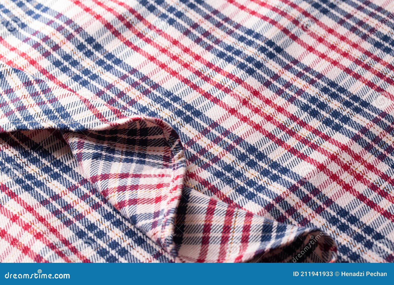 Checkered Multi-colored Fabric, Close-up. Decoration Stock Image ...