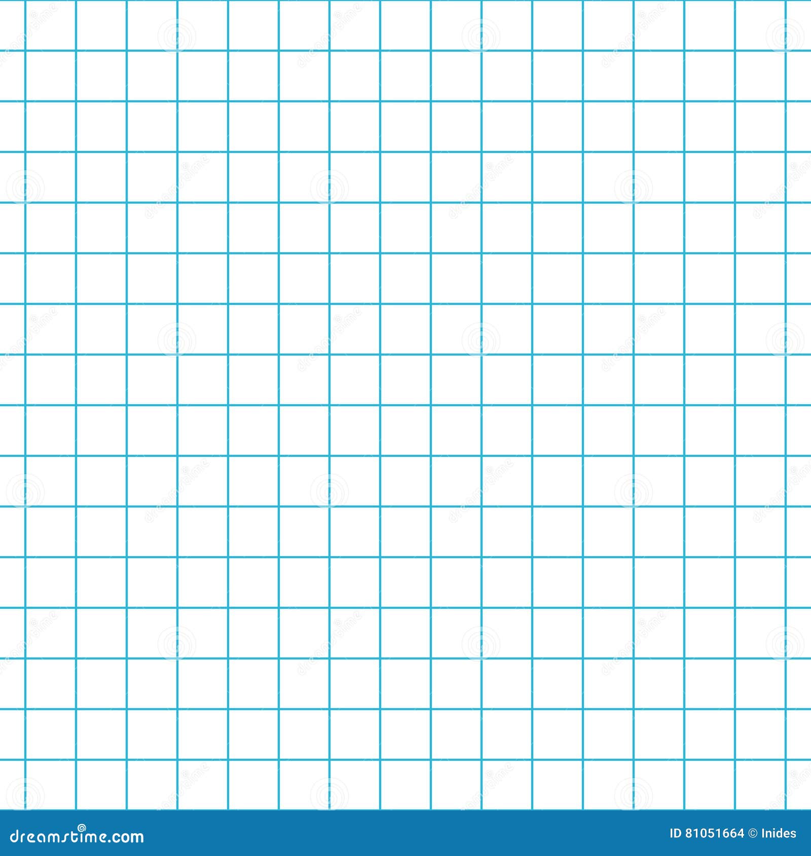 Checkered Notebook Paper On Blue Background. Vector | CartoonDealer.com ...