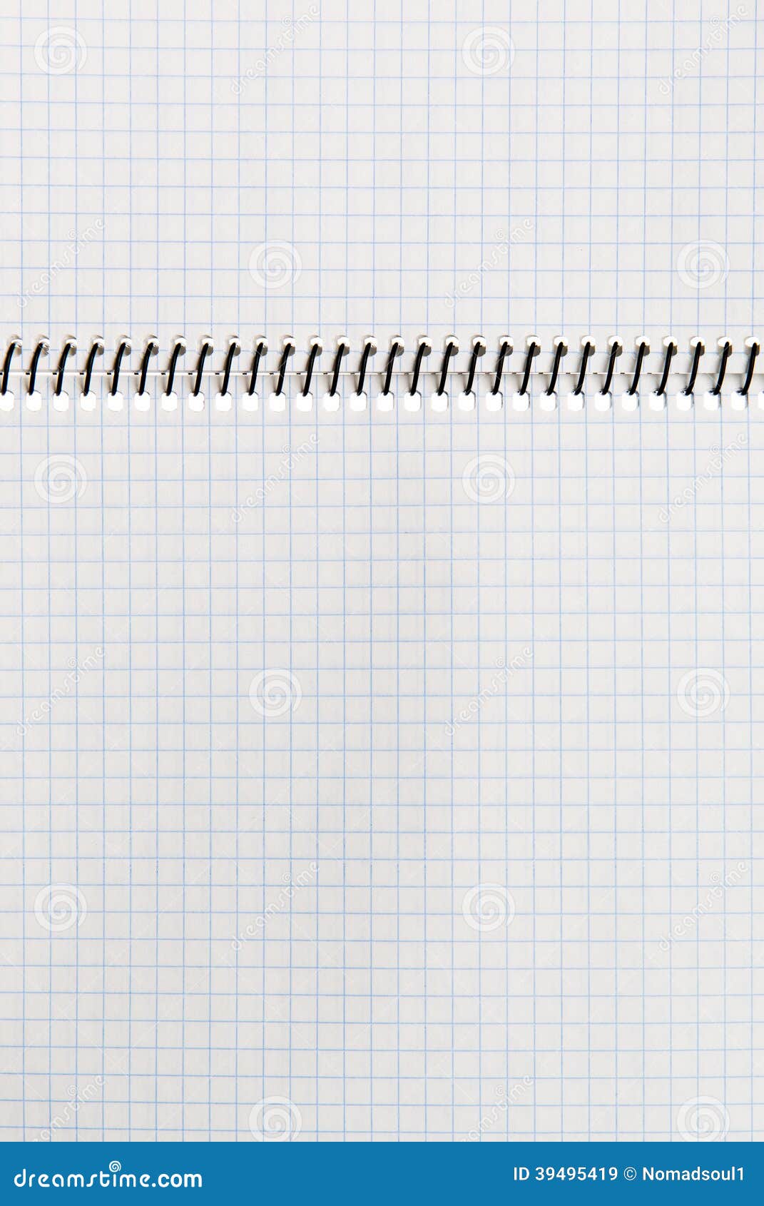 Checkered paper notebook stock illustration. Illustration of notebook ...