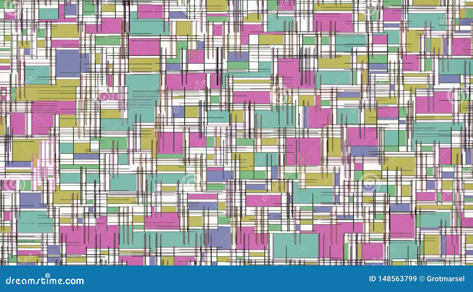 Checkered and Patchwork Geometric Pattern in Soft and Pastel Col Stock ...