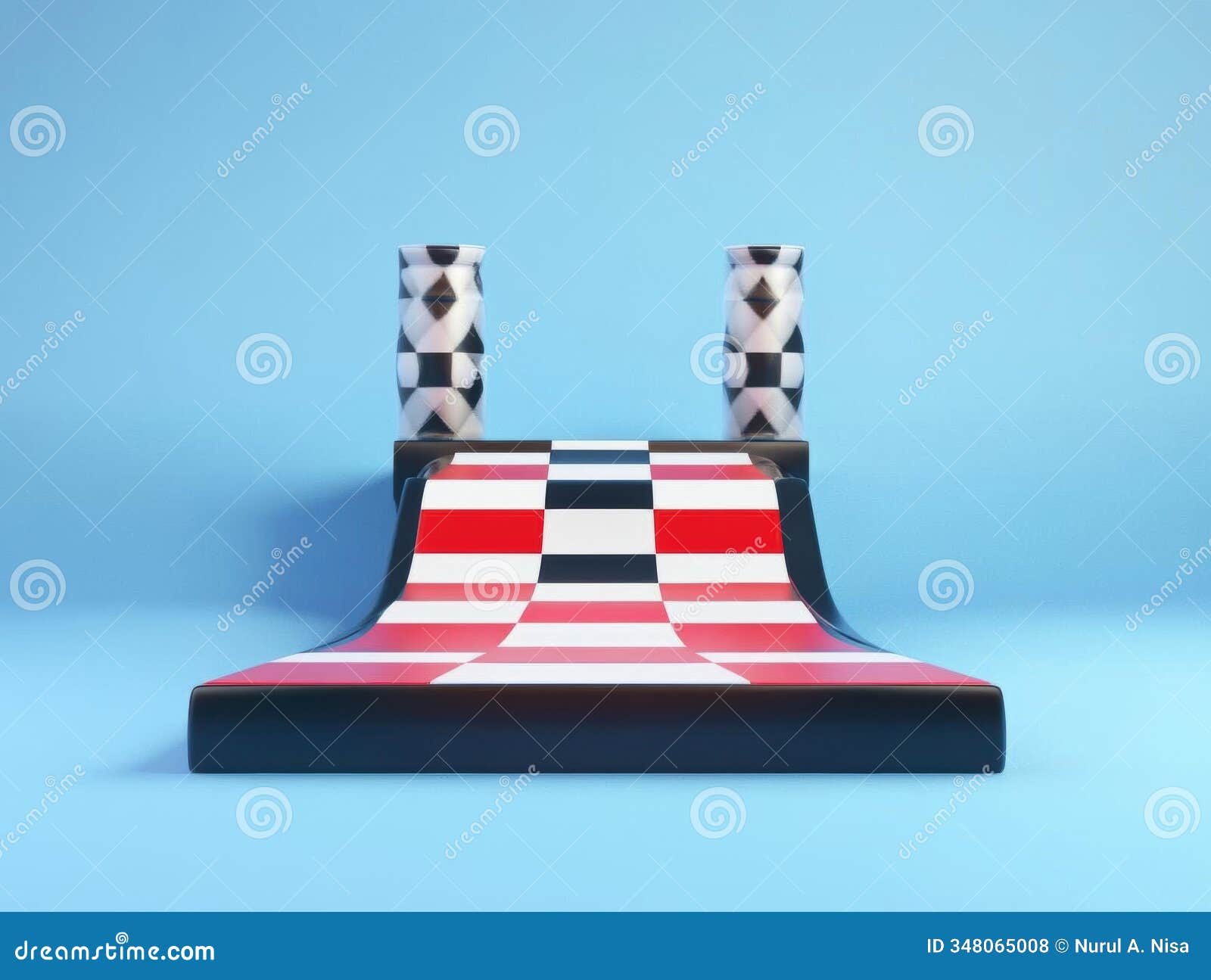Checkered Path to Success stock photo. Image of goal - 348065008