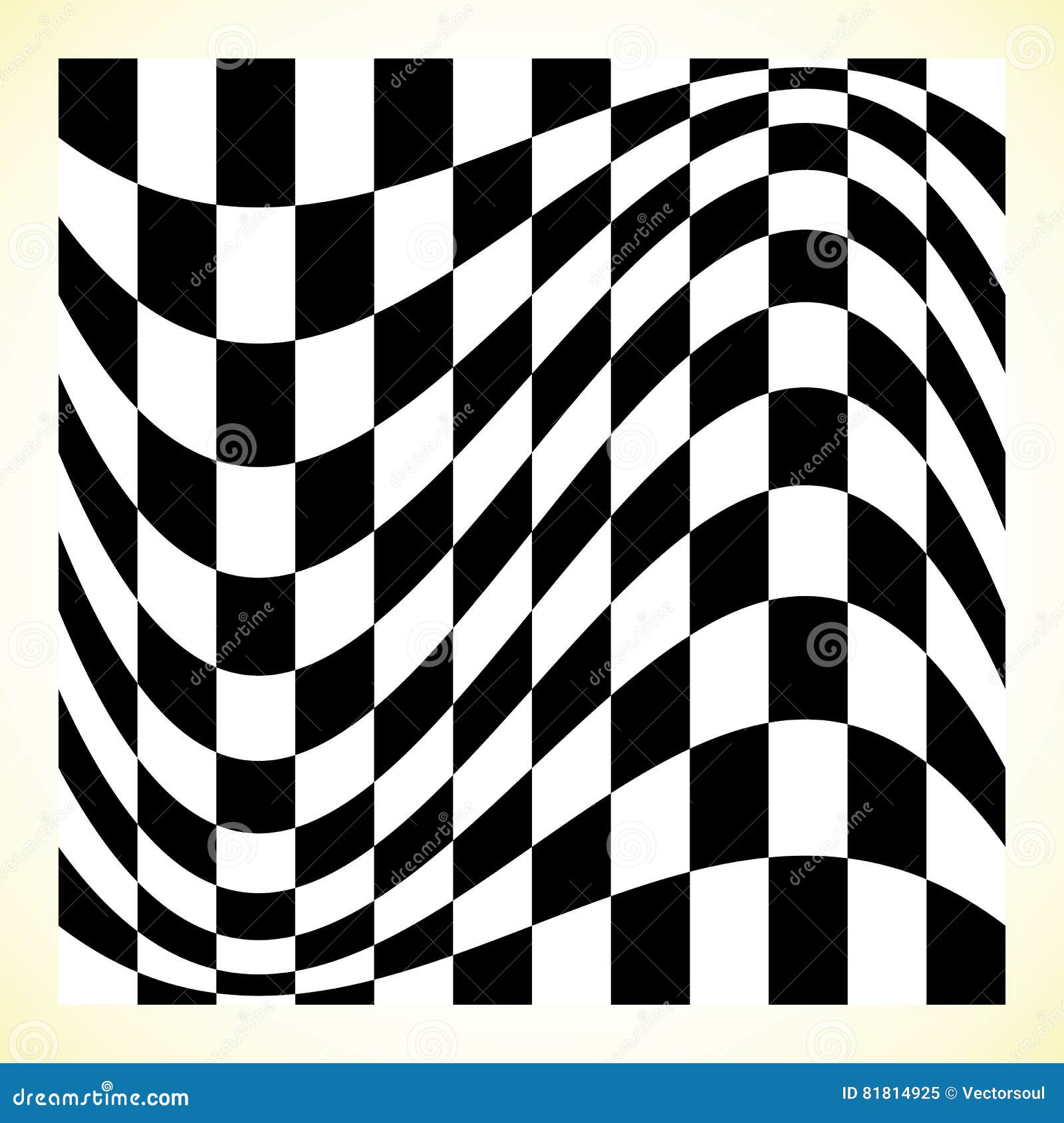 Checkered Pattern Chess Board, Checker Board with Distortion Stock ...