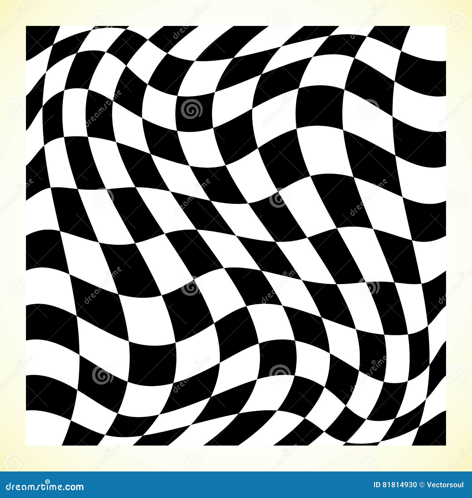 Checkered Pattern Chess Board, Checker Board with Distortion Stock ...