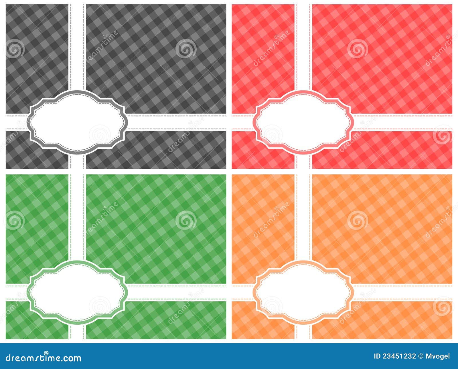 Checkered Pattern Frame Set Stock Vector - Illustration of color, frame ...