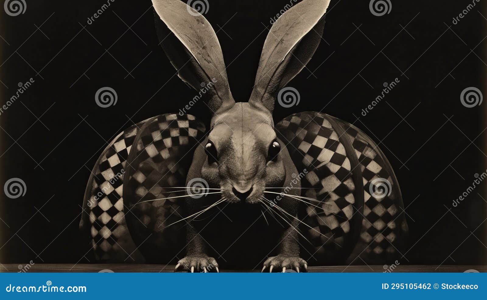 Checkered Patterns: A Captivating Portrait Of A Hare In 'the Rabbit ...
