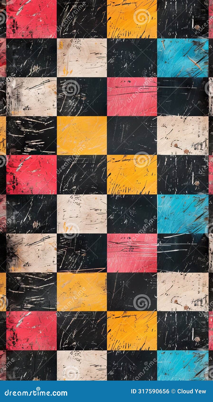 Checkered Patterns for a Retro Look Stock Illustration - Illustration ...
