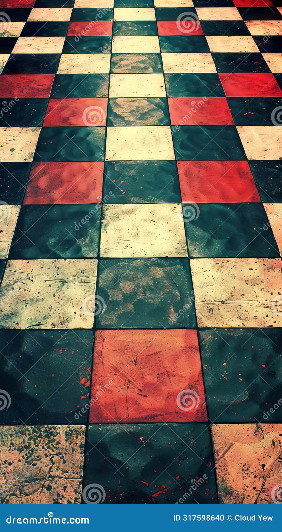 Checkered Patterns for a Retro Vibe Stock Illustration - Illustration ...