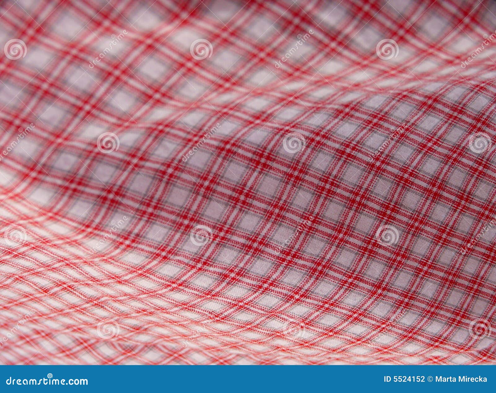 Checkered Picnic Cloth. Red. Stock Photo - Image of fabric, fold: 5524152
