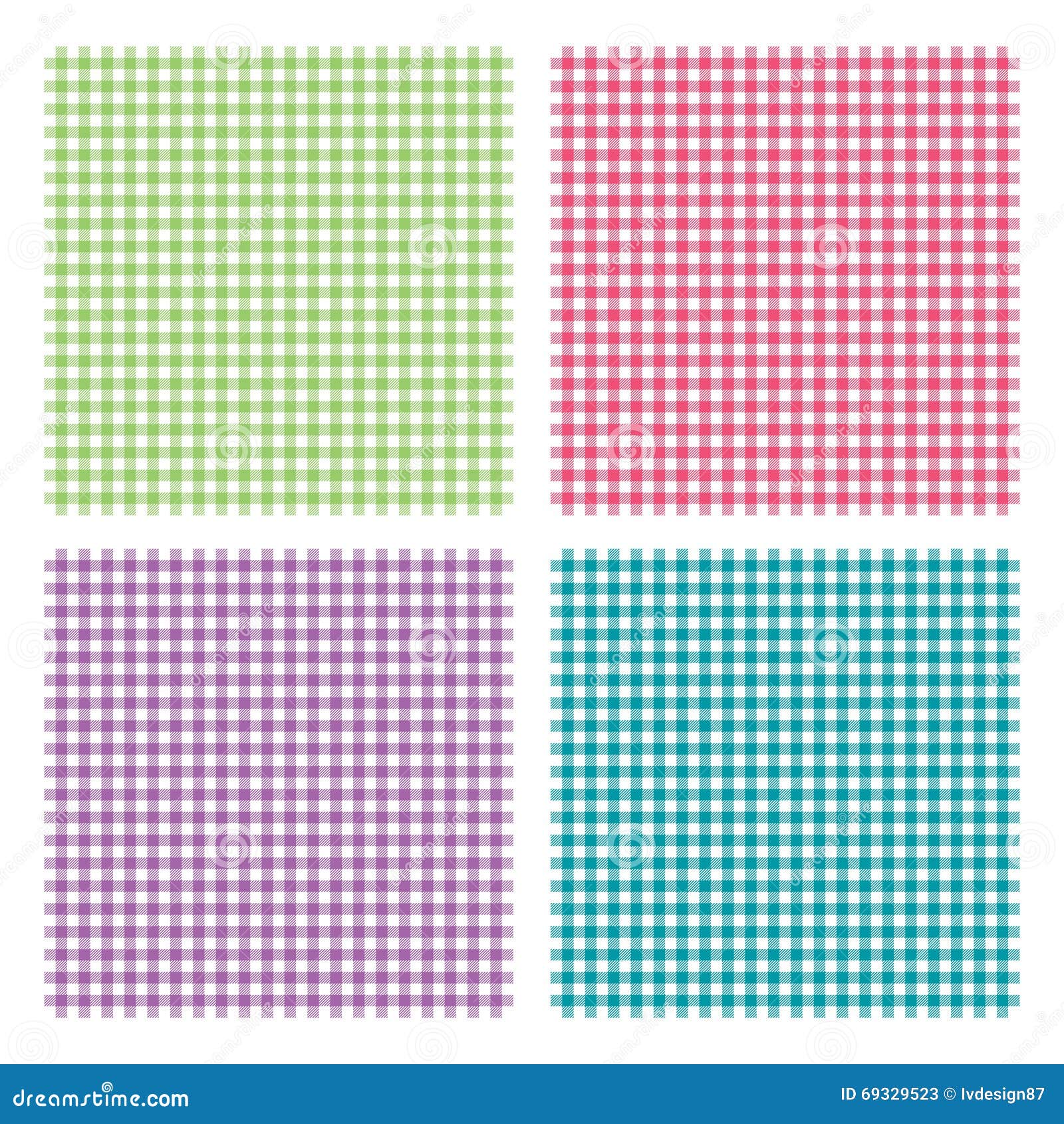 Checkered Picnic Cooking Tablecloth Seamless Pattern Stock Vector ...