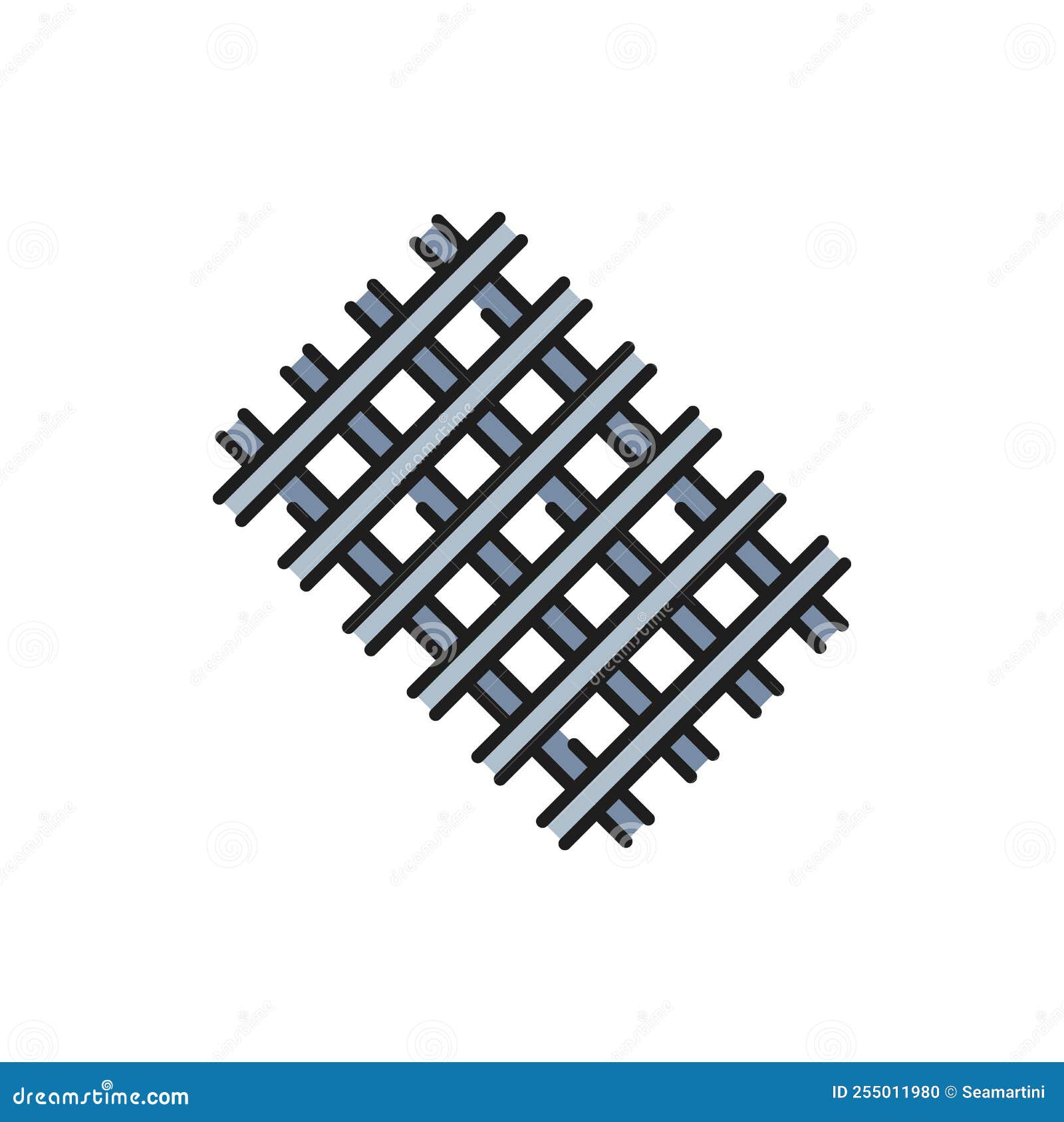 Checkered Plate Stainless Steel Panel Grid Frame Stock Illustration ...