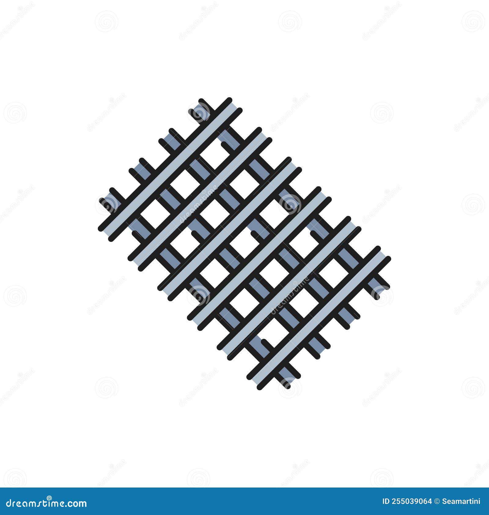 Checkered Plate Stainless Steel Panel Grid Frame Stock Vector ...