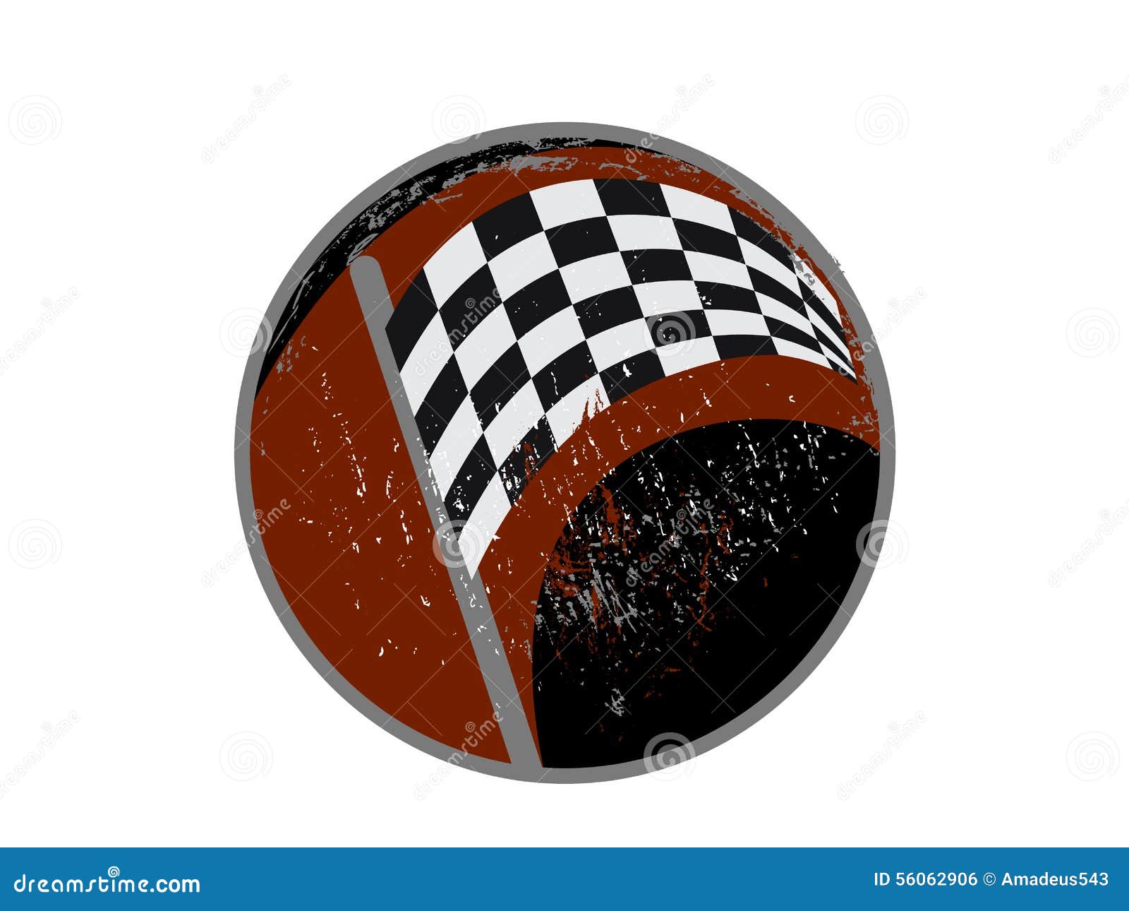 Checkered Race Flag Grunge Vector Design Stock Vector - Illustration of ...