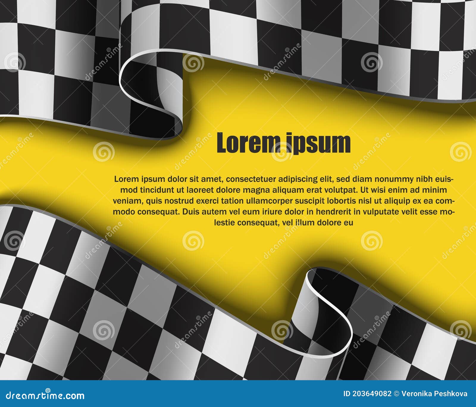 Checkered Racing Background, Formula One with Space for Your Text Stock ...