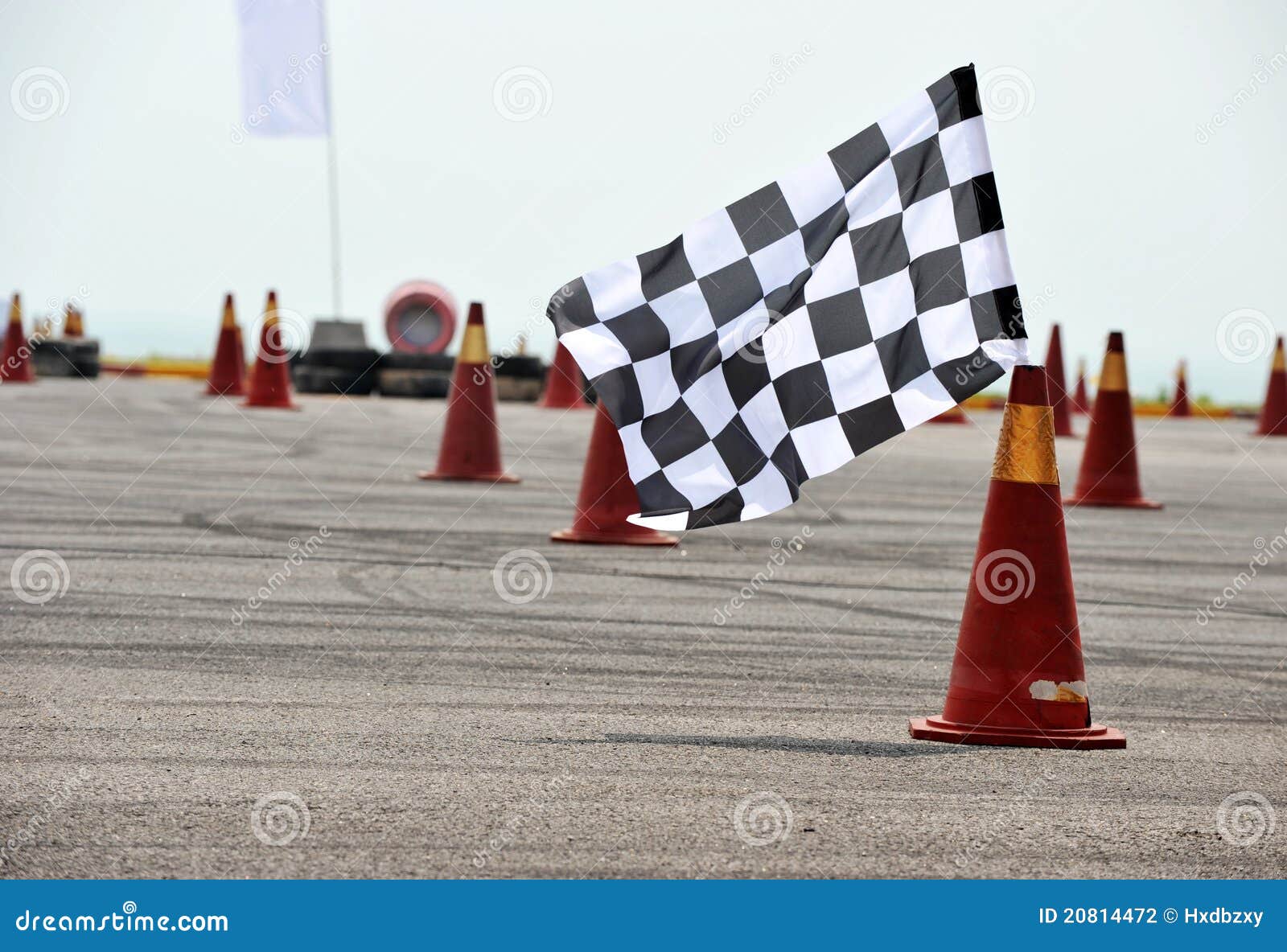 Checkered racing flag stock photo. Image of compete, starting - 20814472