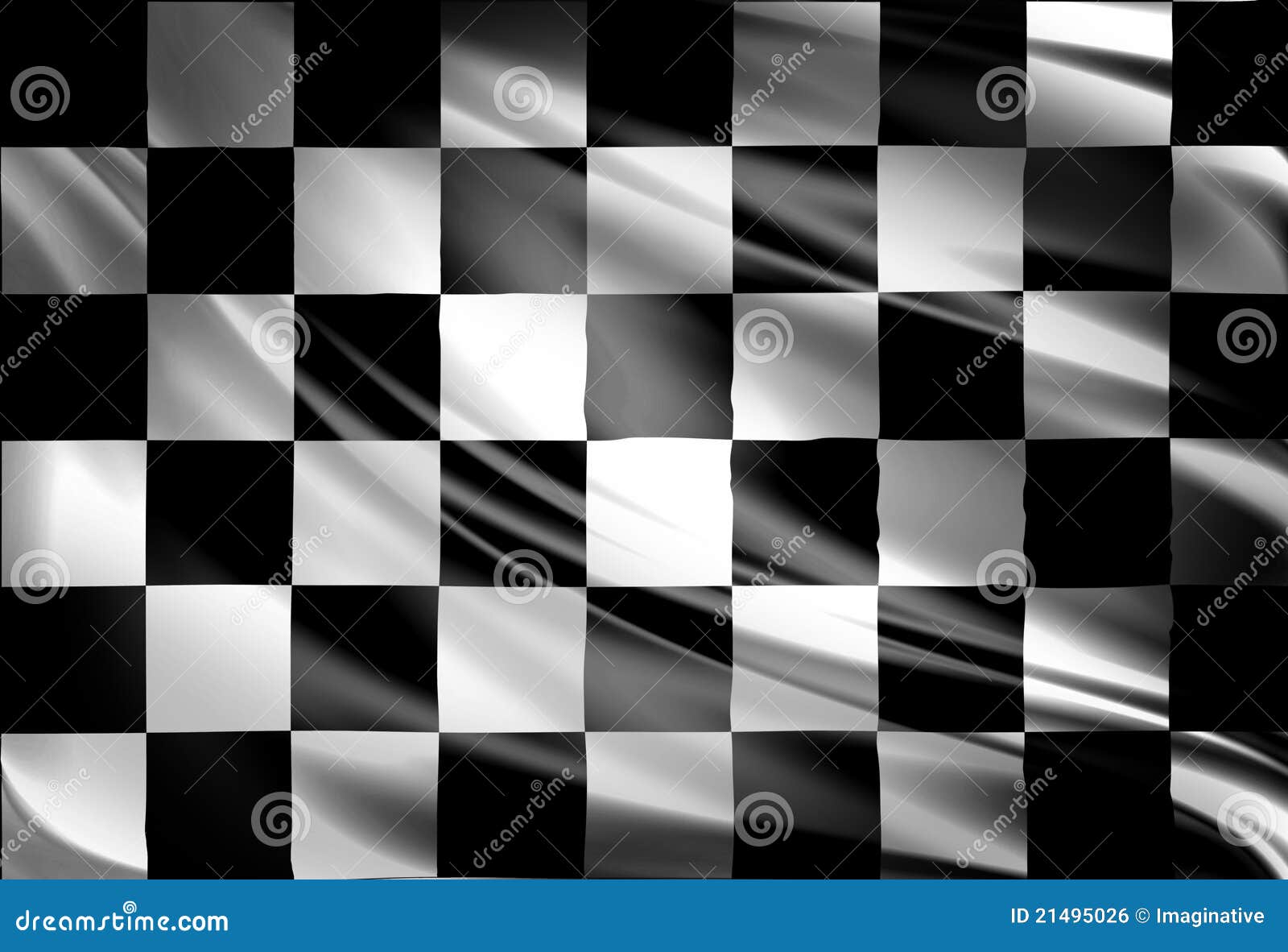Checkered racing flag stock illustration. Illustration of white - 21495026