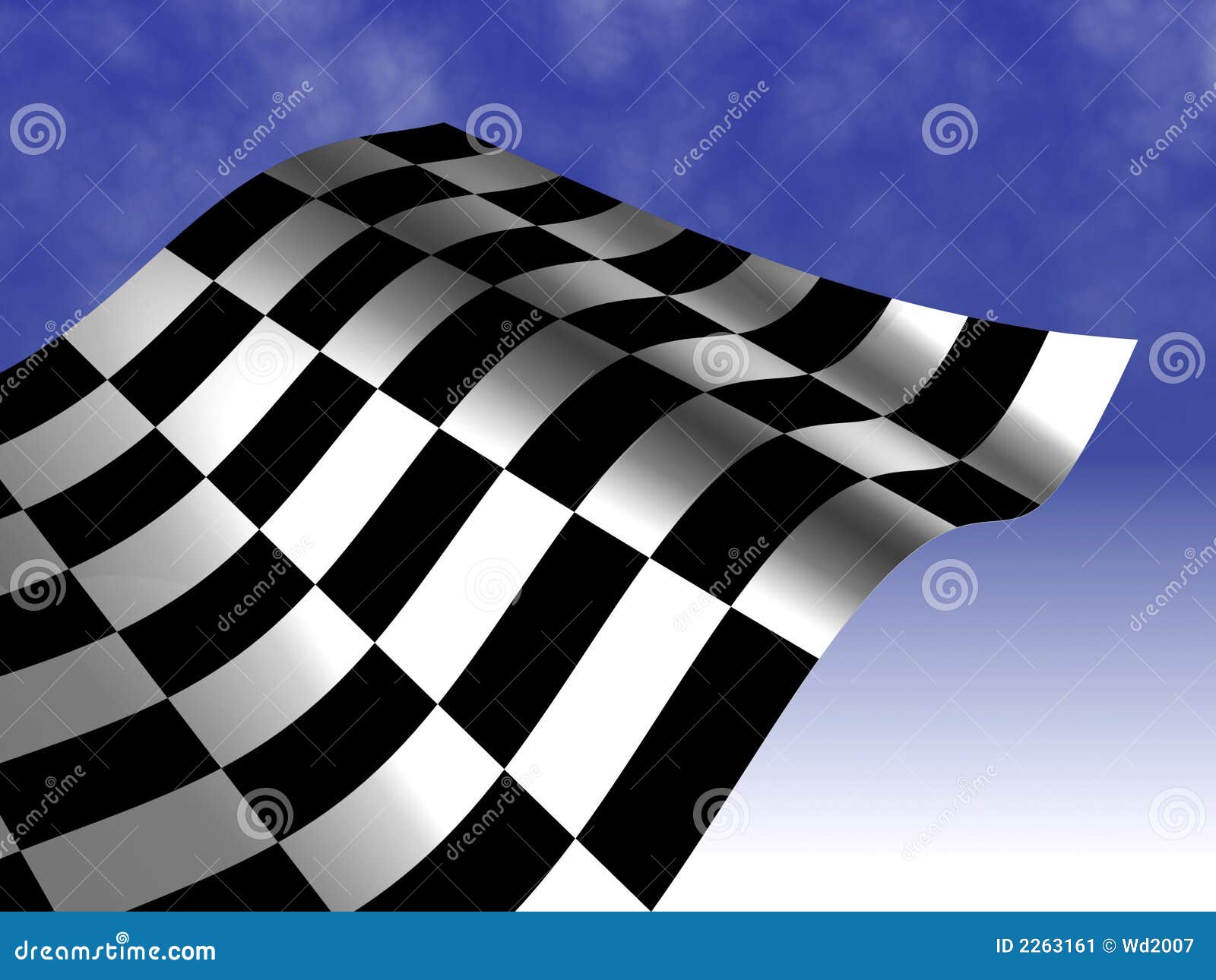 Checkered racing flag stock illustration. Illustration of sport - 2263161