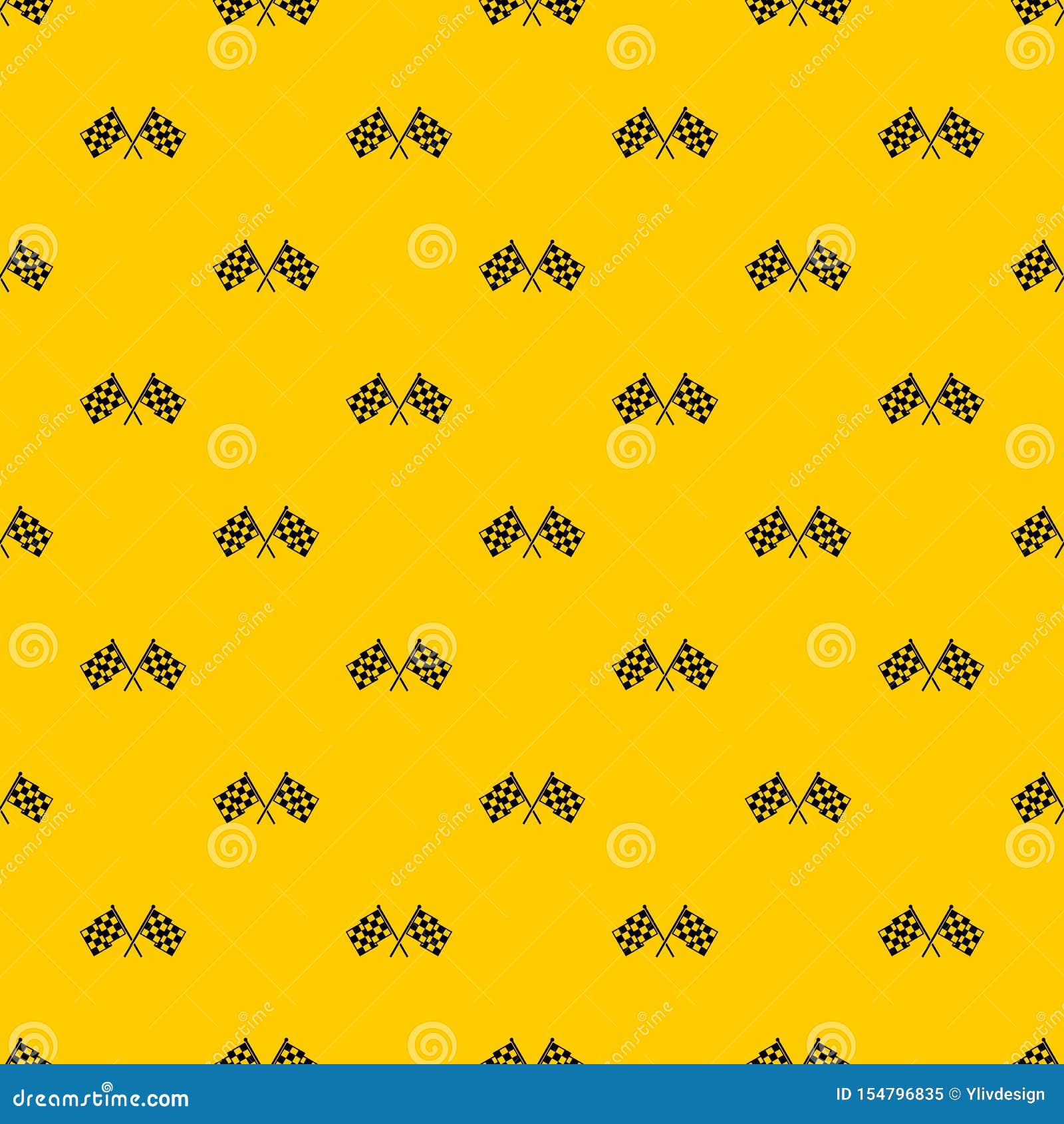 Checkered Racing Flags Pattern Vector Stock Vector - Illustration of ...