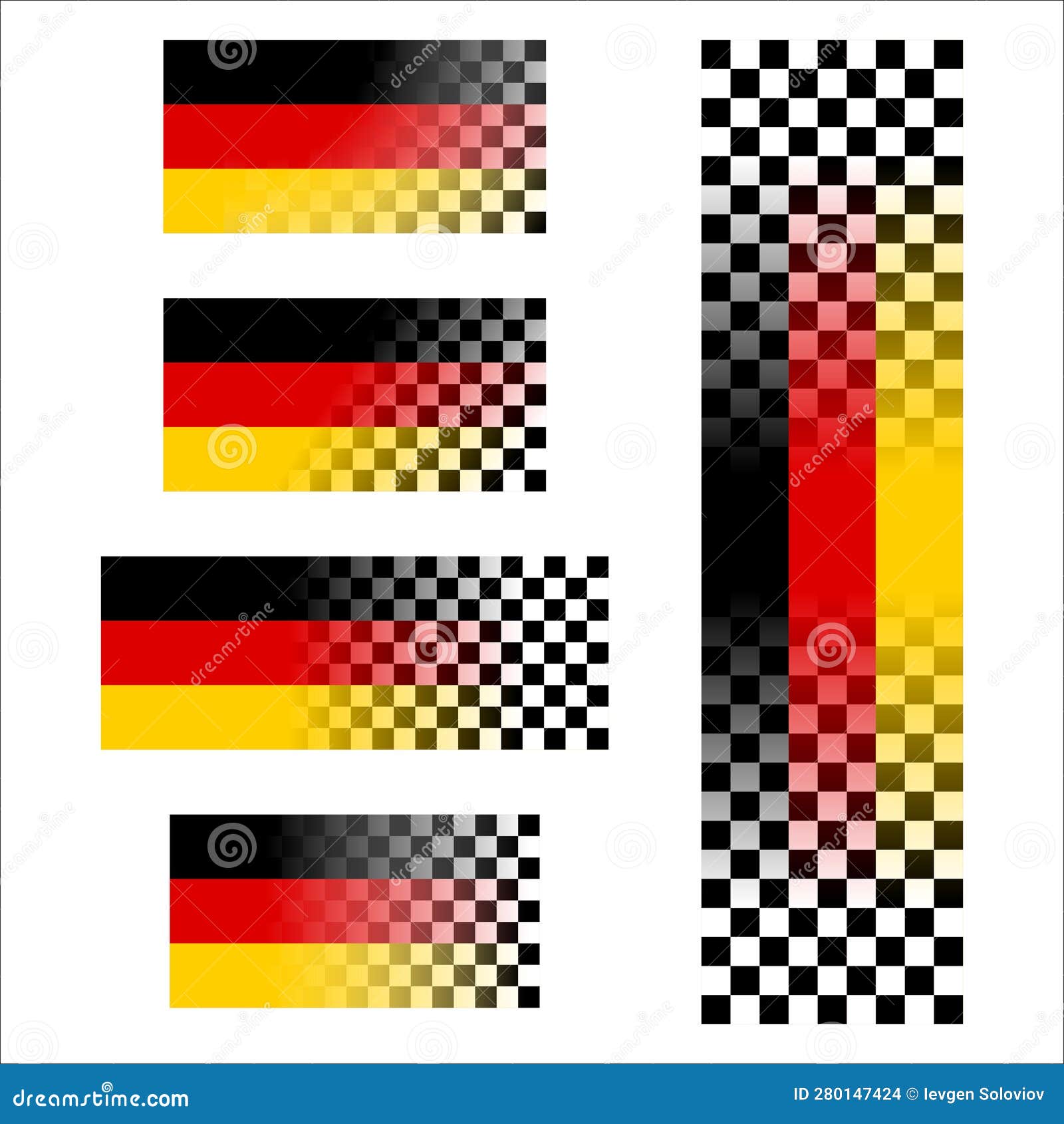Checkered racing flags stock vector. Illustration of political - 280147424
