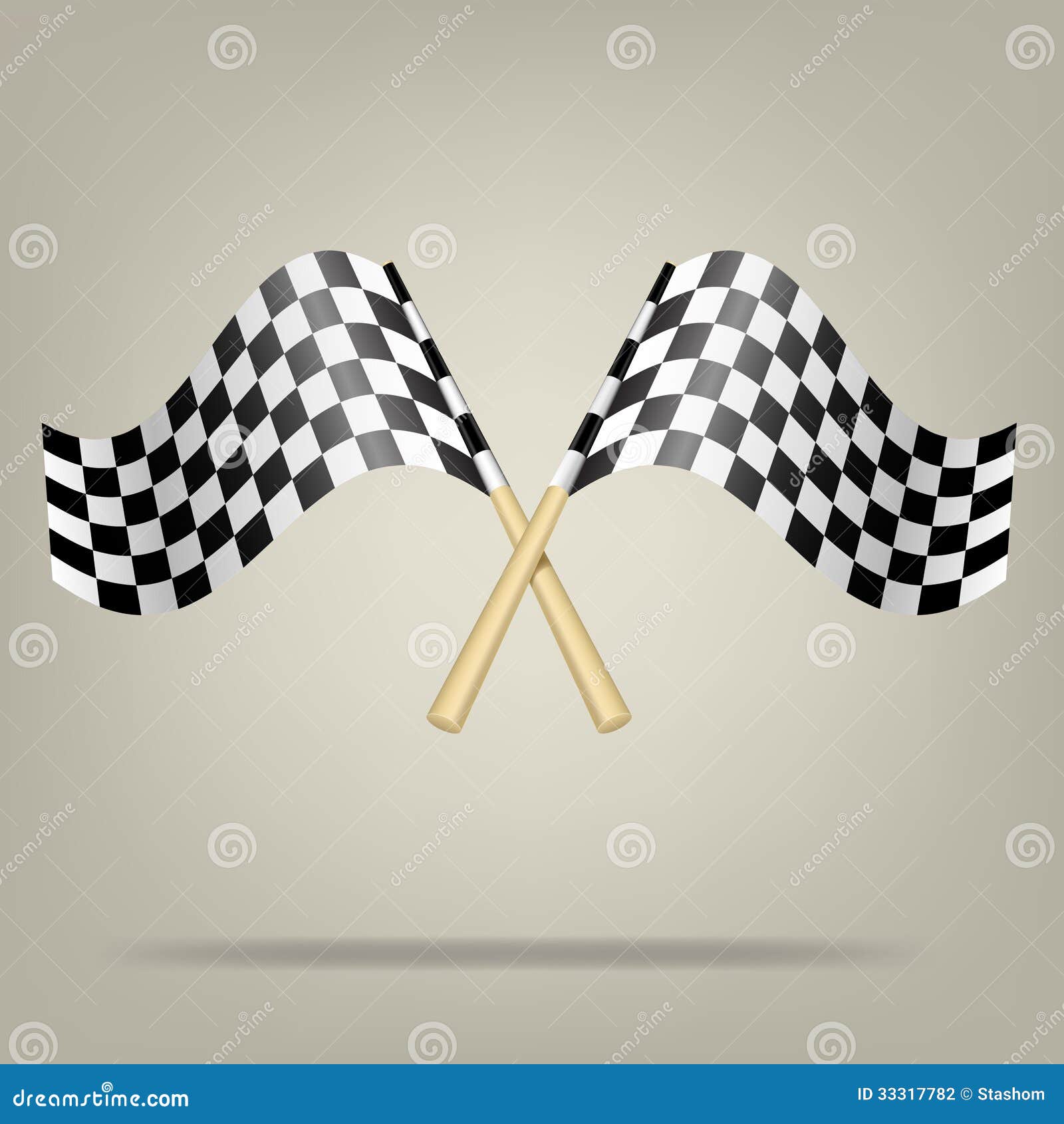 Checkered Racing Flags. Vector Illustration Stock Vector - Illustration ...