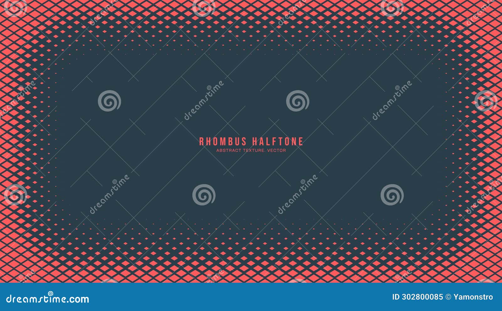 Rhombus Half Tone Pattern Vector Texture Vignette Frame Red Abstract ...