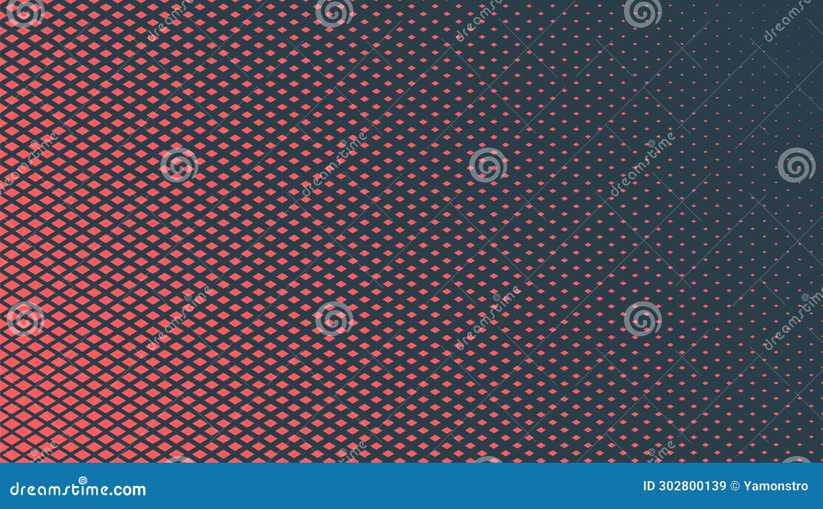 Rhombus Half Tone Pattern Modern Vector Texture Red Dynamic Abstract ...
