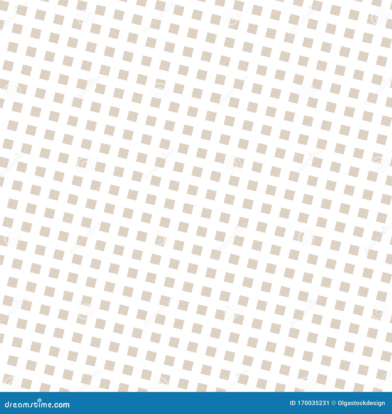 Checkered Seamless Pattern. Beige and White Vector Texture with Small ...
