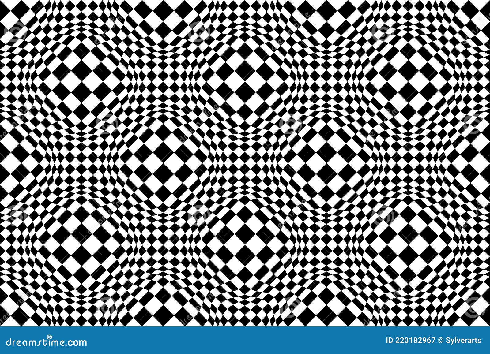 Checkered Seamless Pattern with Optical Illusion of Spherical Volume ...