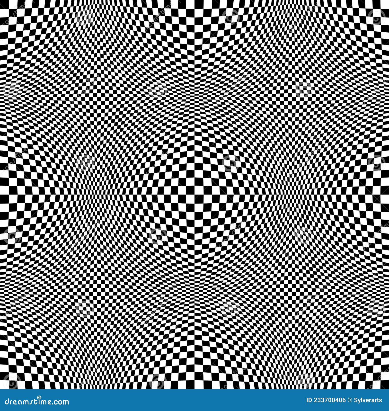 Checkered Seamless Pattern with Optical Illusion of Spherical Volume ...