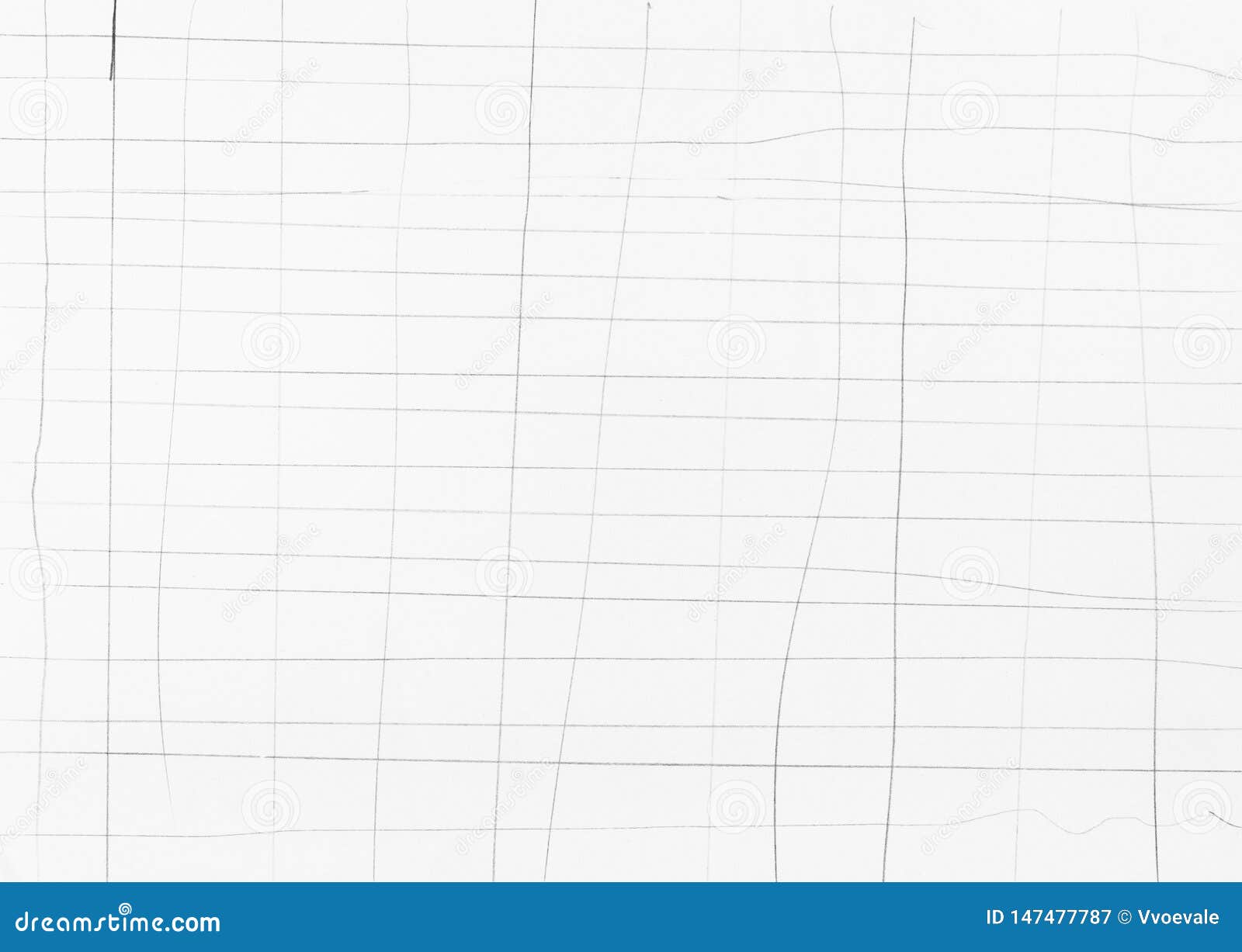 Checkered Sheet of Paper by Black Pencil Stock Illustration ...