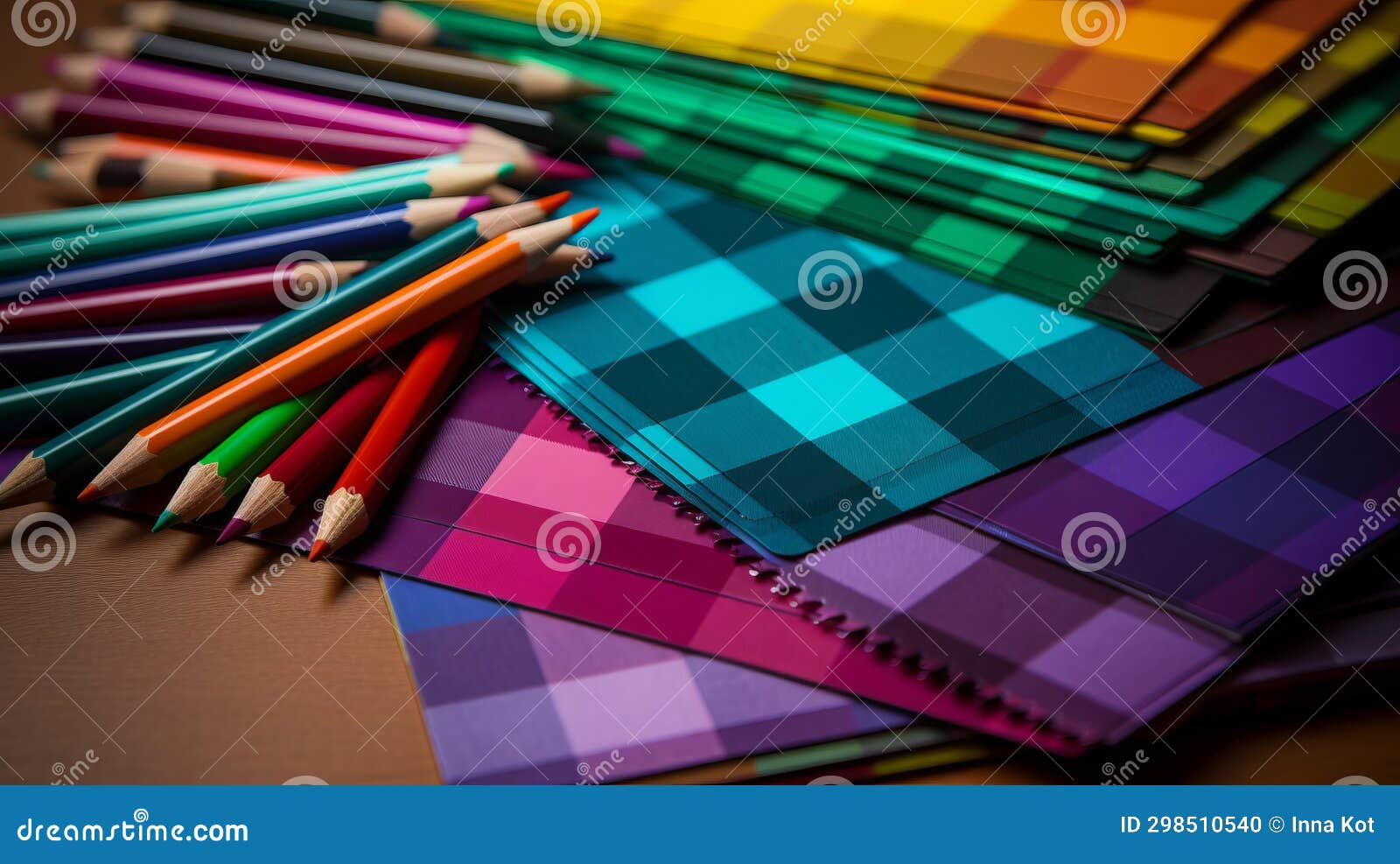 Checkered Sheet. Visually Appealing Composition With Intriguing Colors ...