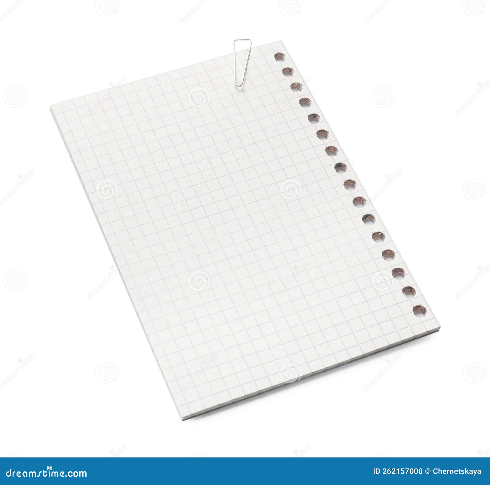 Checkered Sheets of Paper on White Background Stock Photo - Image of ...