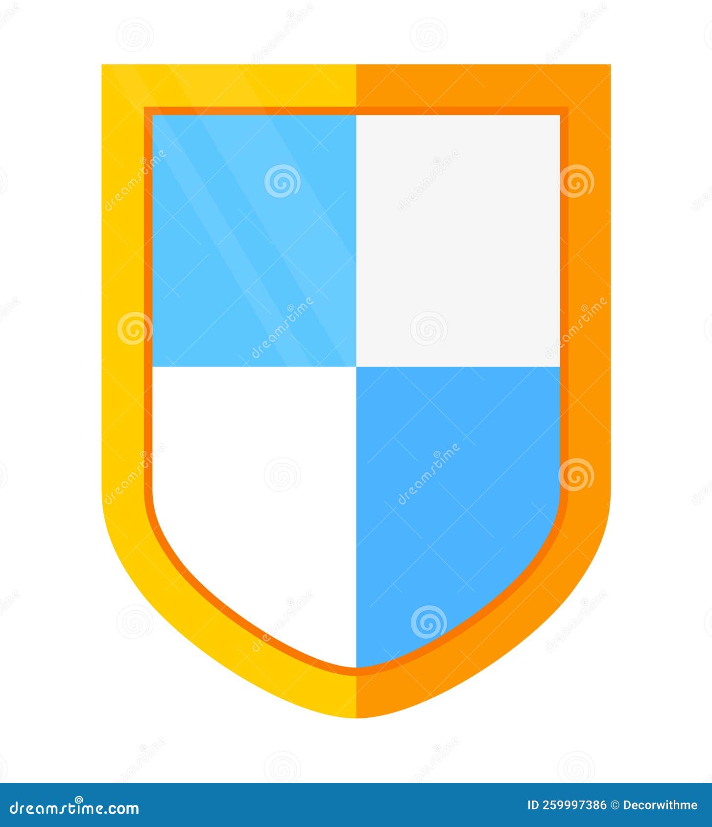 Checkered Shield - Modern Flat Design Style Single Isolated Image Stock ...